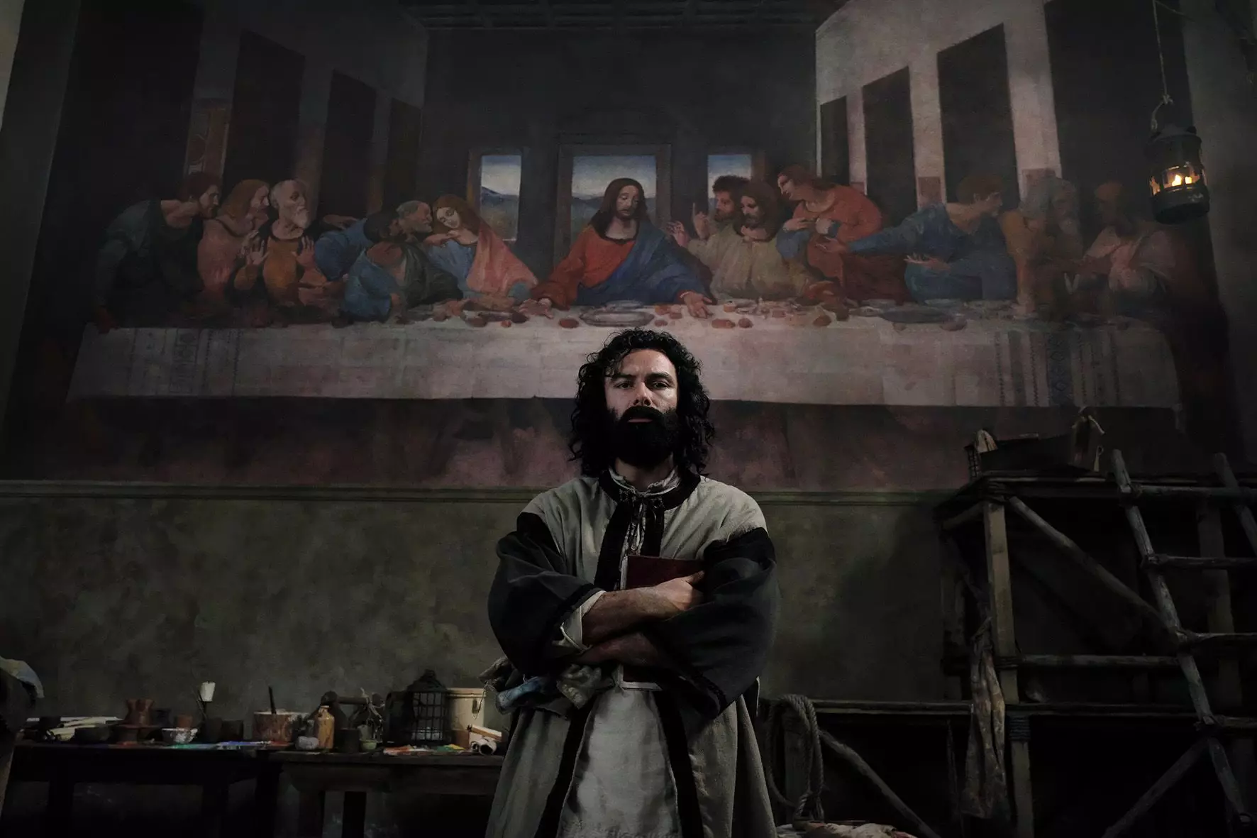 Aidan Turner a „Leonardo” da Vinci a La 1 sorozatban