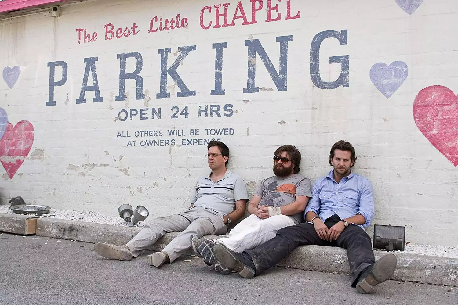 The Hangover (2009) Bradley Cooper, Ed Helms sareng Zach Galifianakis