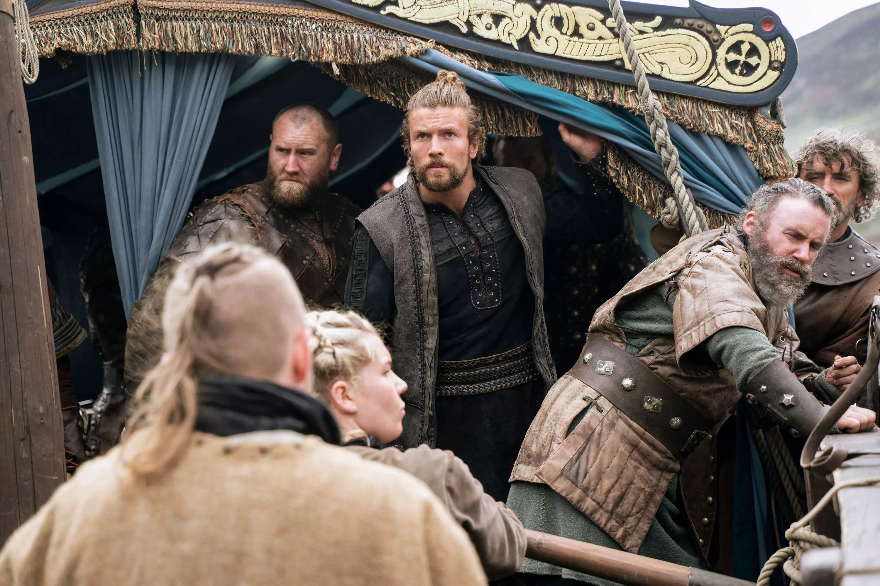 Vikings valhalla leo suter 在 Vikings valhalla cr bernard walshnetflix 第 102 集中飾演 harald © 2021