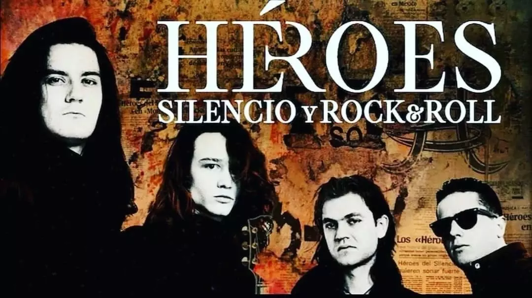 Cartel promocional dos heroes documentais do silencio e do rock and roll