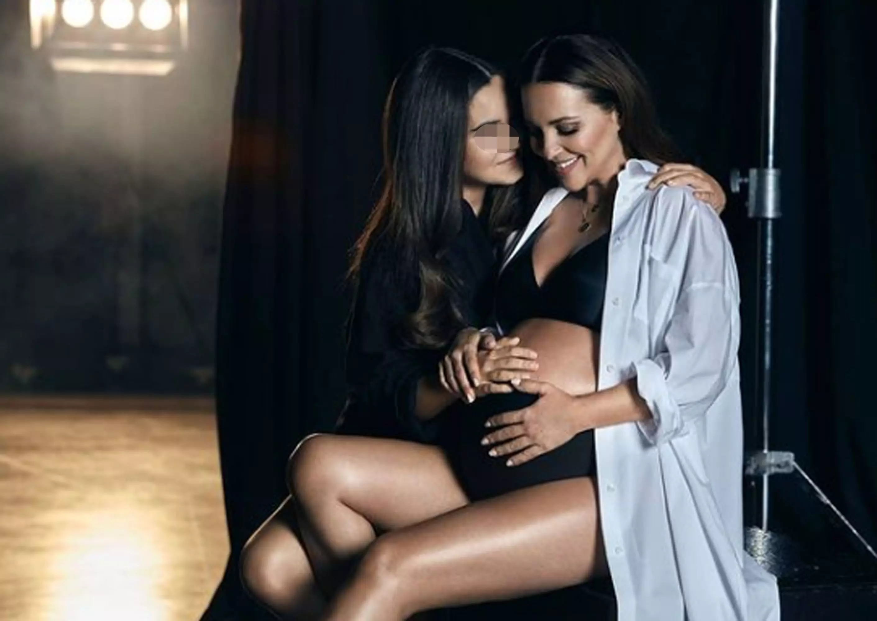 paula echevarría boasts of pregnancy with daniella in the final stretch