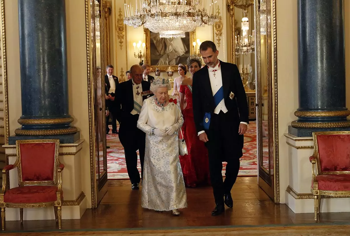 Le roi Philippe et la reine Elizabeth d'Angleterre