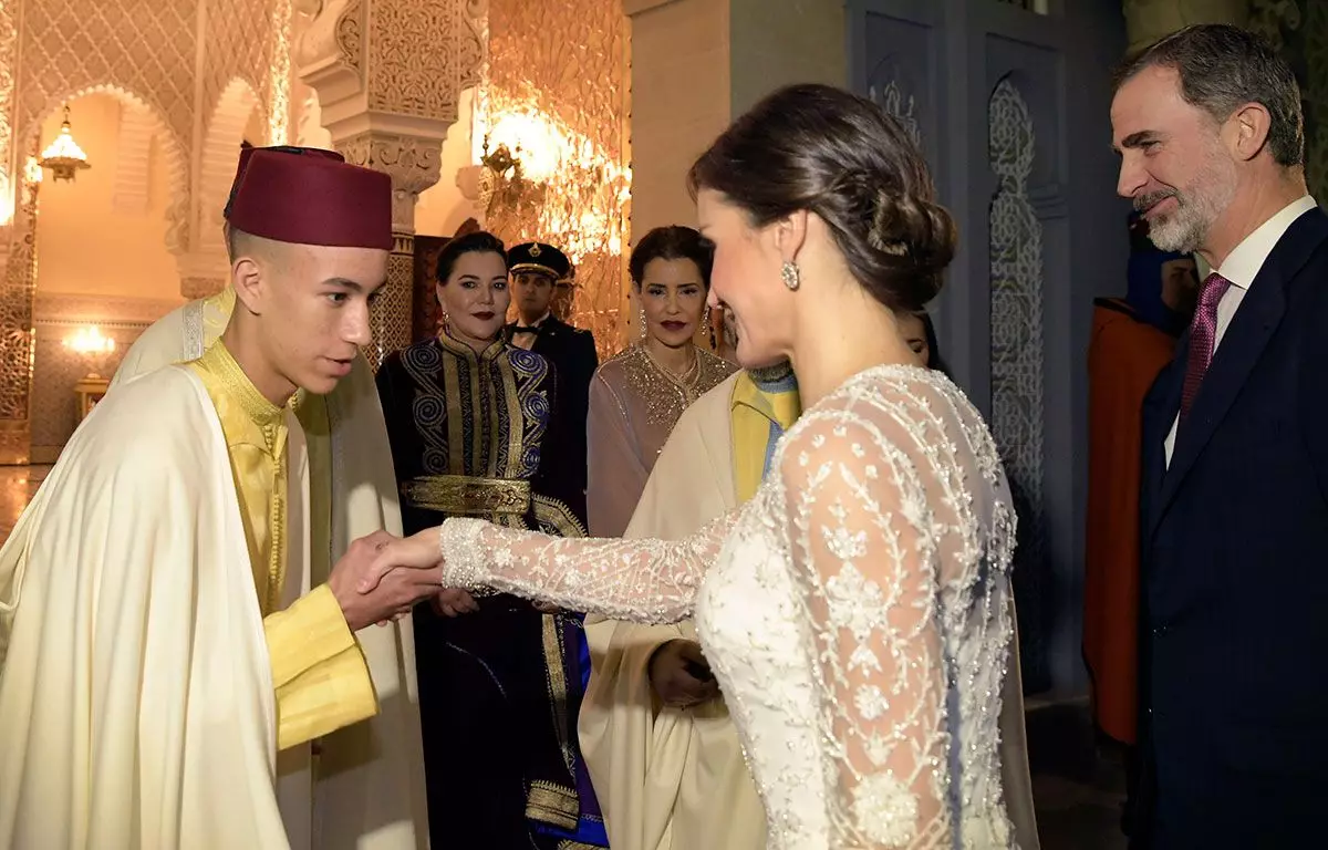 Ang Hari at Reyna ng Espanya, gala dinner sa Rabat.