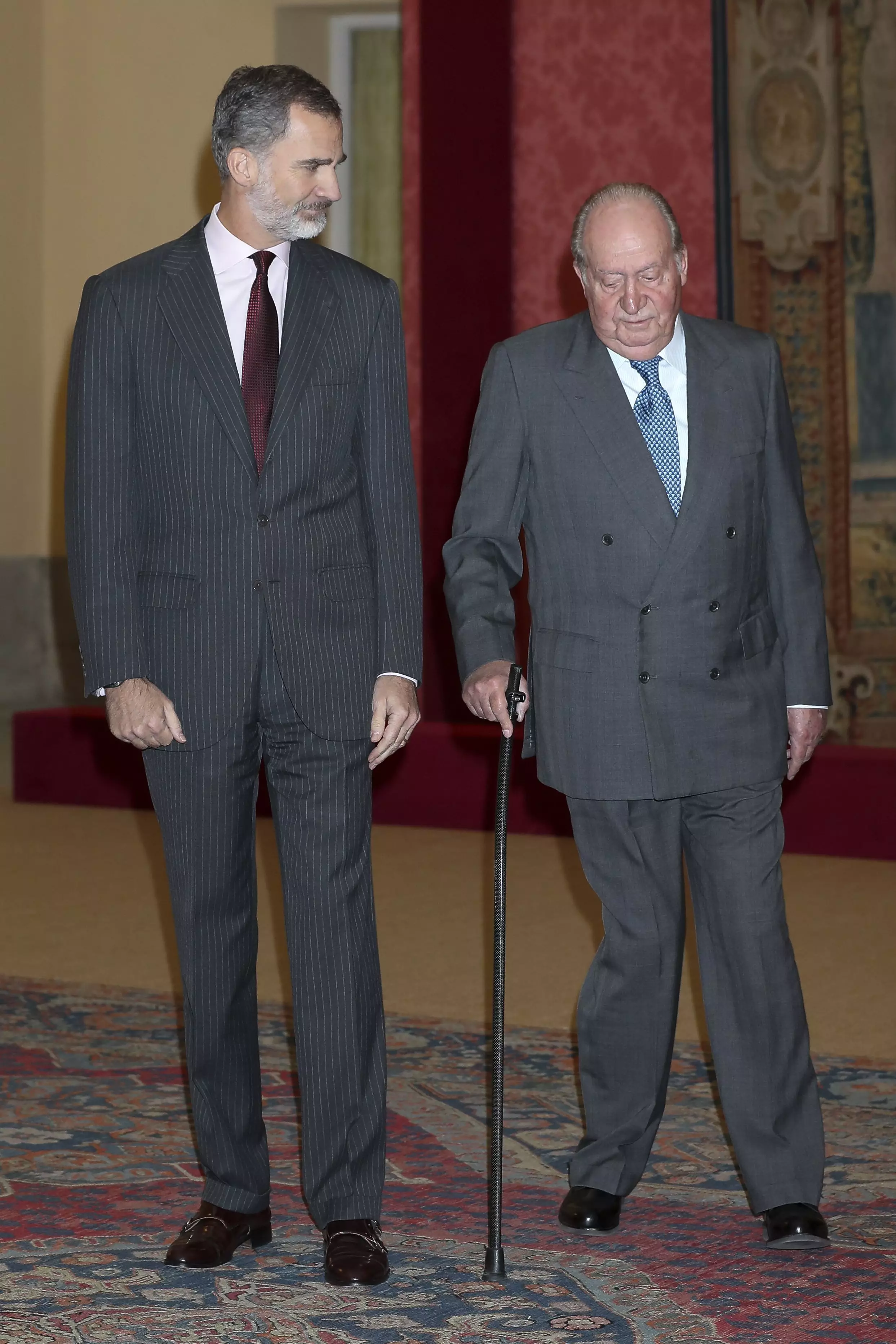 Felipe VI agus Don Juan Carlos