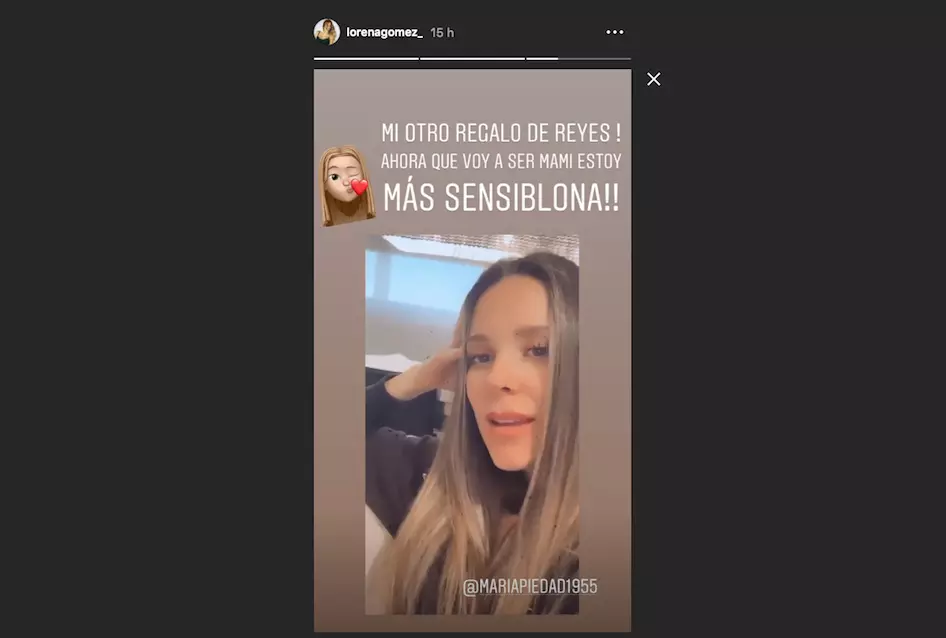 Lorena Gómezt meglátogatja édesanyja