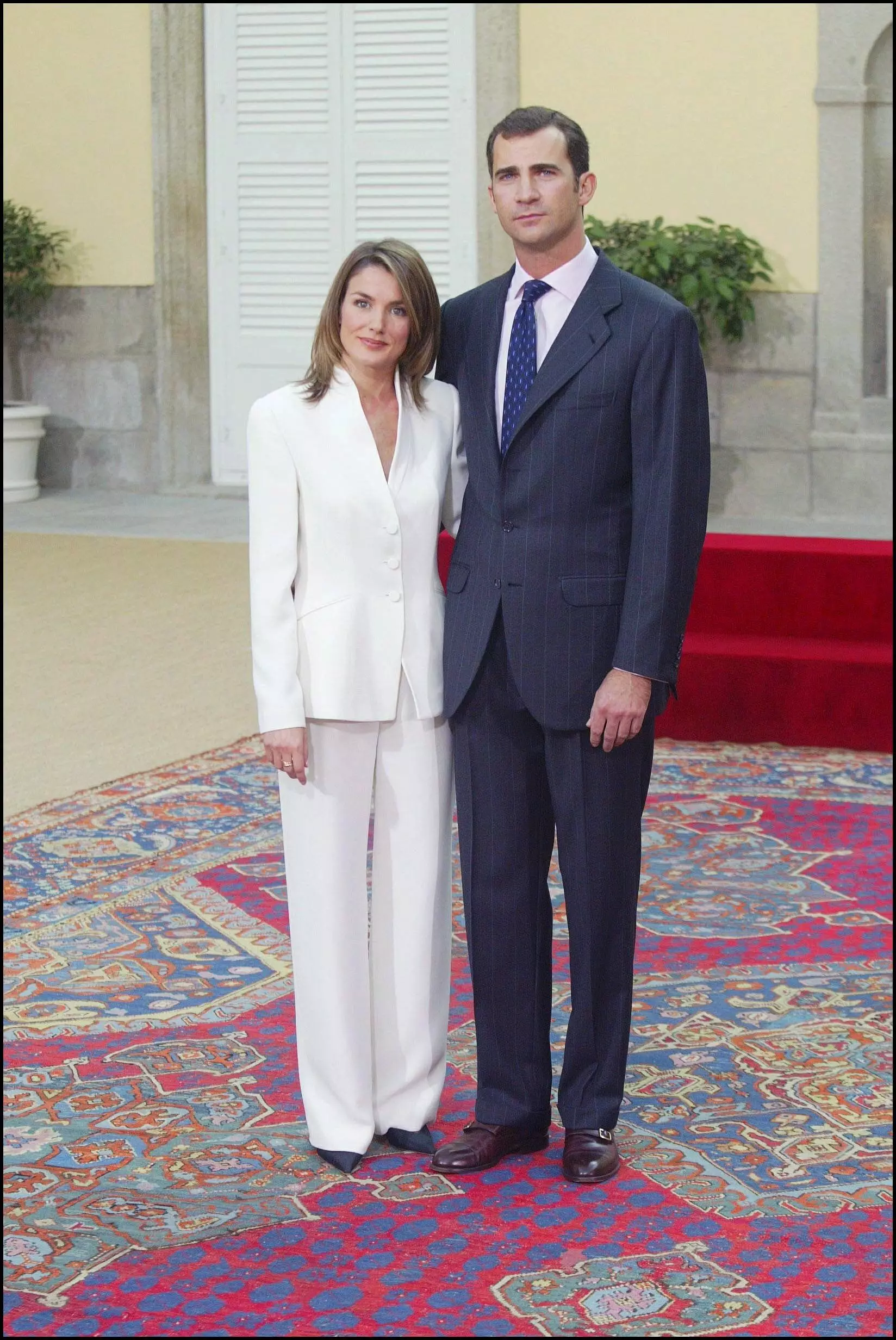 Raja jeung ratu Spanyol dina proposal nikah maranéhanana di 2003