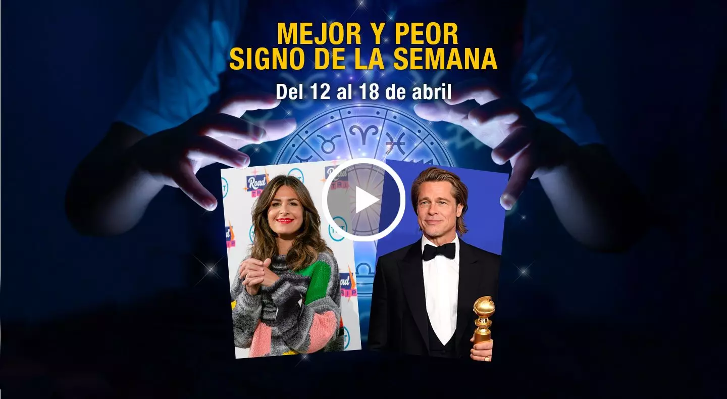 Nuria Roca and Brad Pitt, their horoscope from April 12 to 18