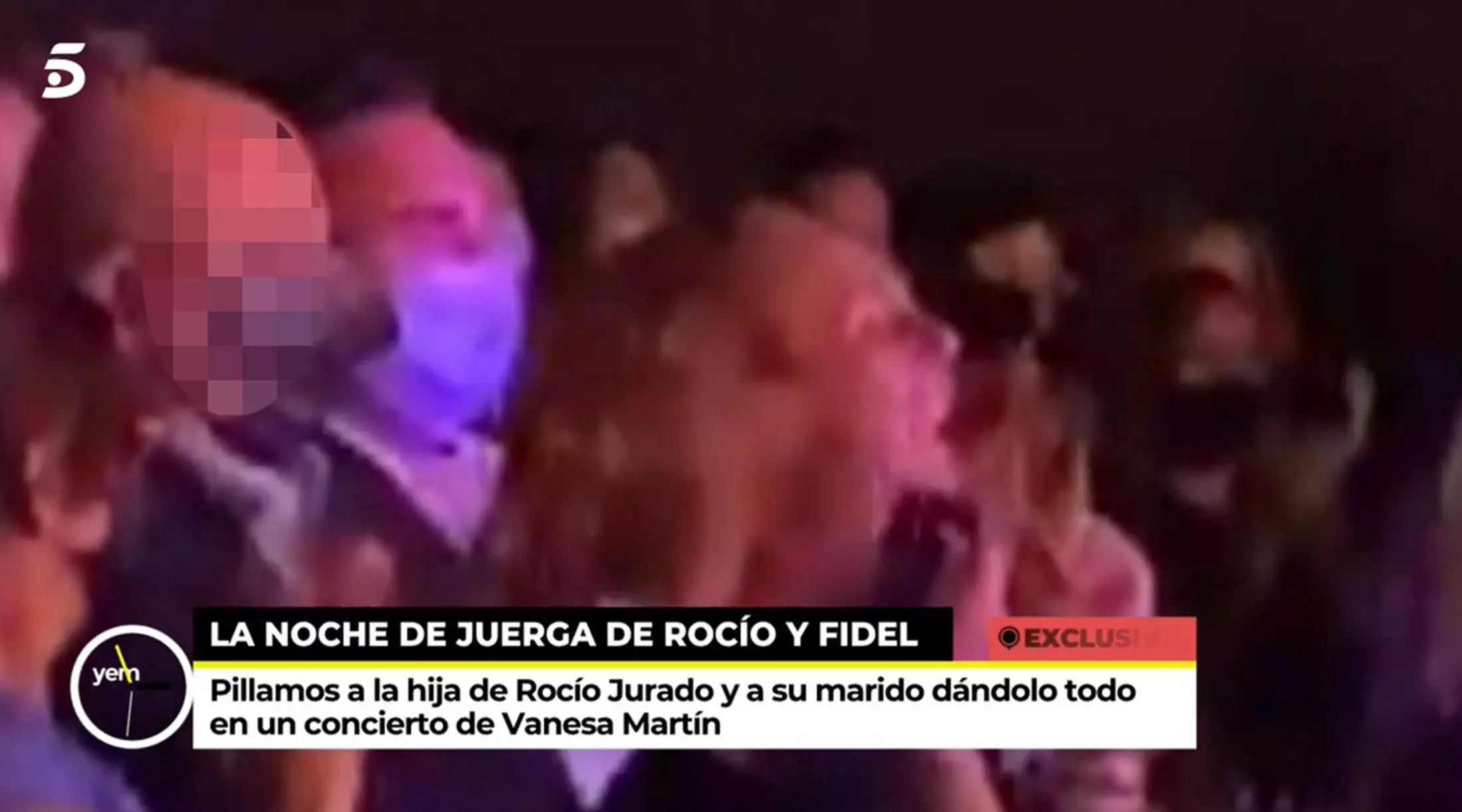 Rocío Carrasco kaj Fidel Albiac revolucias koncerton de Vanesa Martín