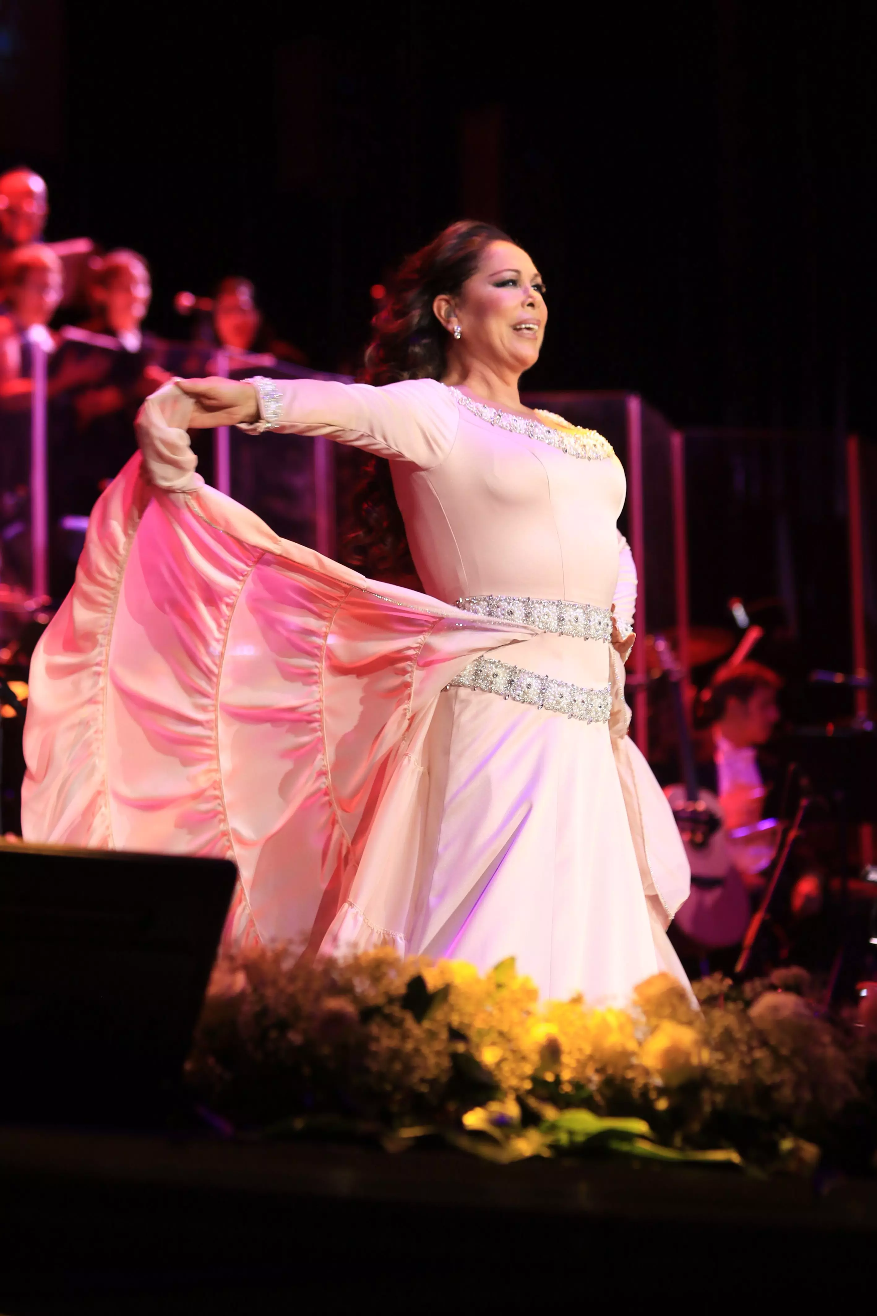 the singer isabel pantoja during a concert of her tour until the sun goes out in sevilla 06242017 seville