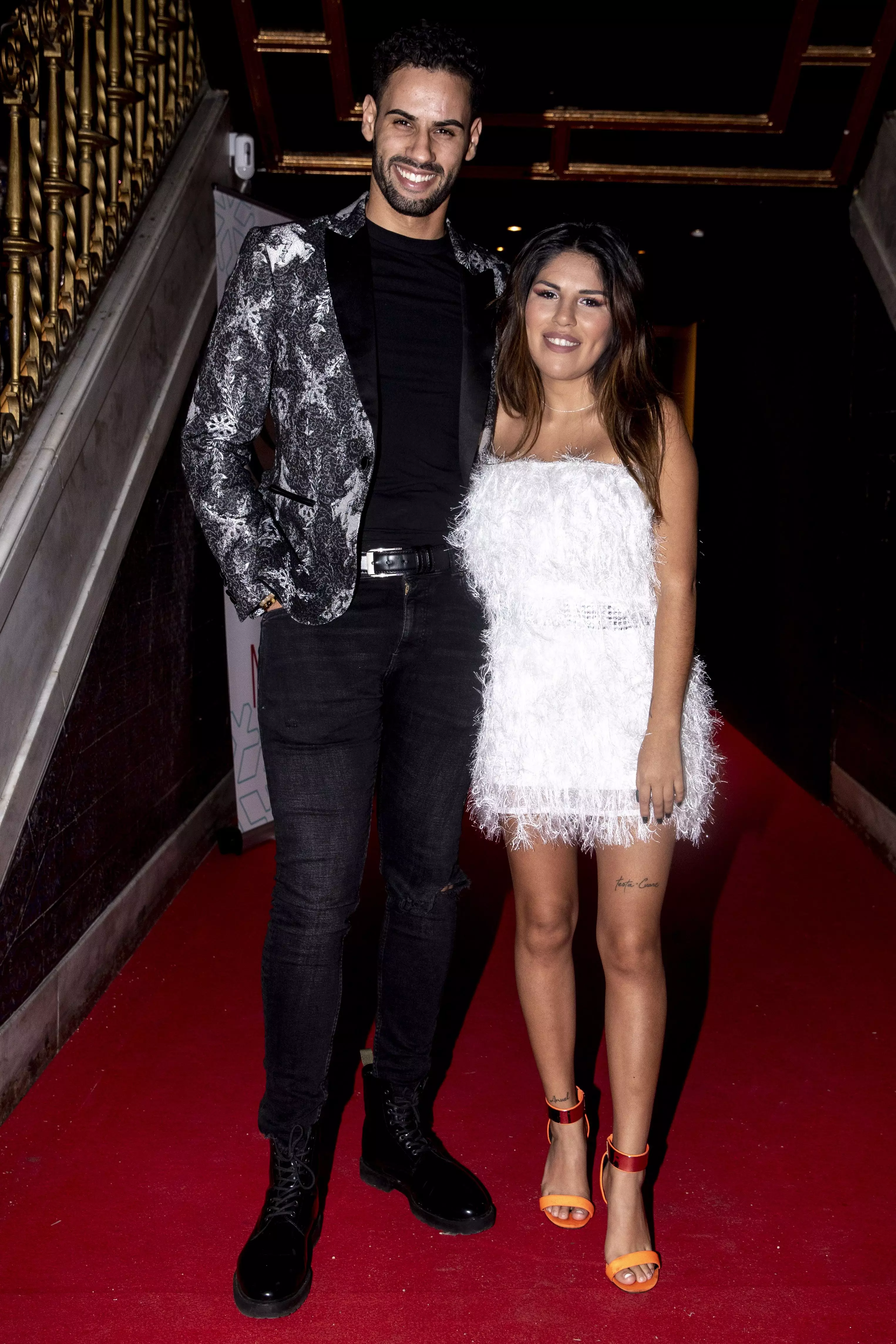 chabelita pantoja and her boyfriend, asraf beno, at a photocall in 2019