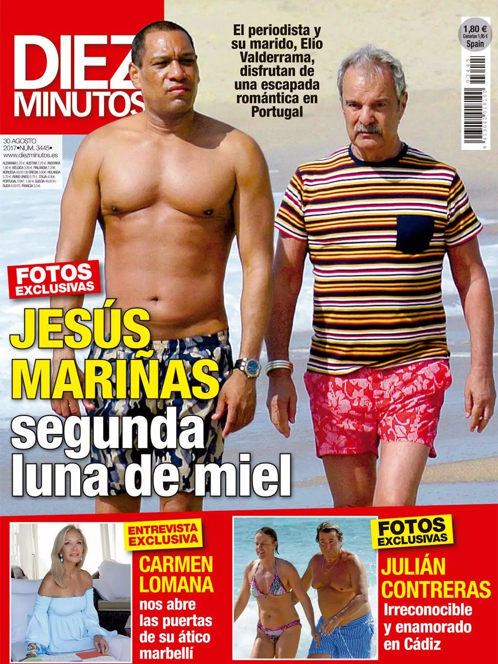 jesús mariñas and elio valderrama, protagonists of the cover 3445 of ten minutes