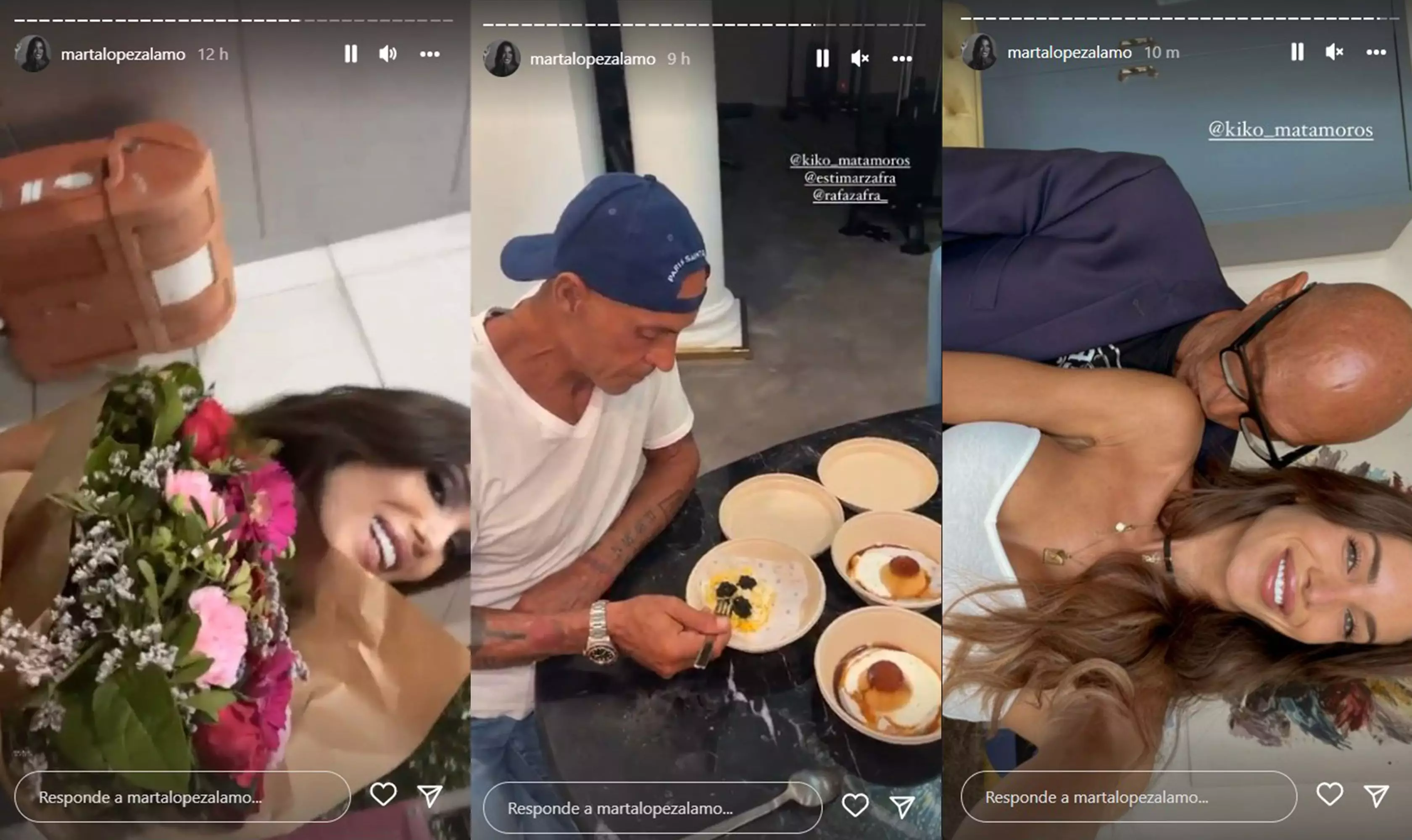 imaxes do reencontro entre marta lópez álamo e kiko matamoros en instagram