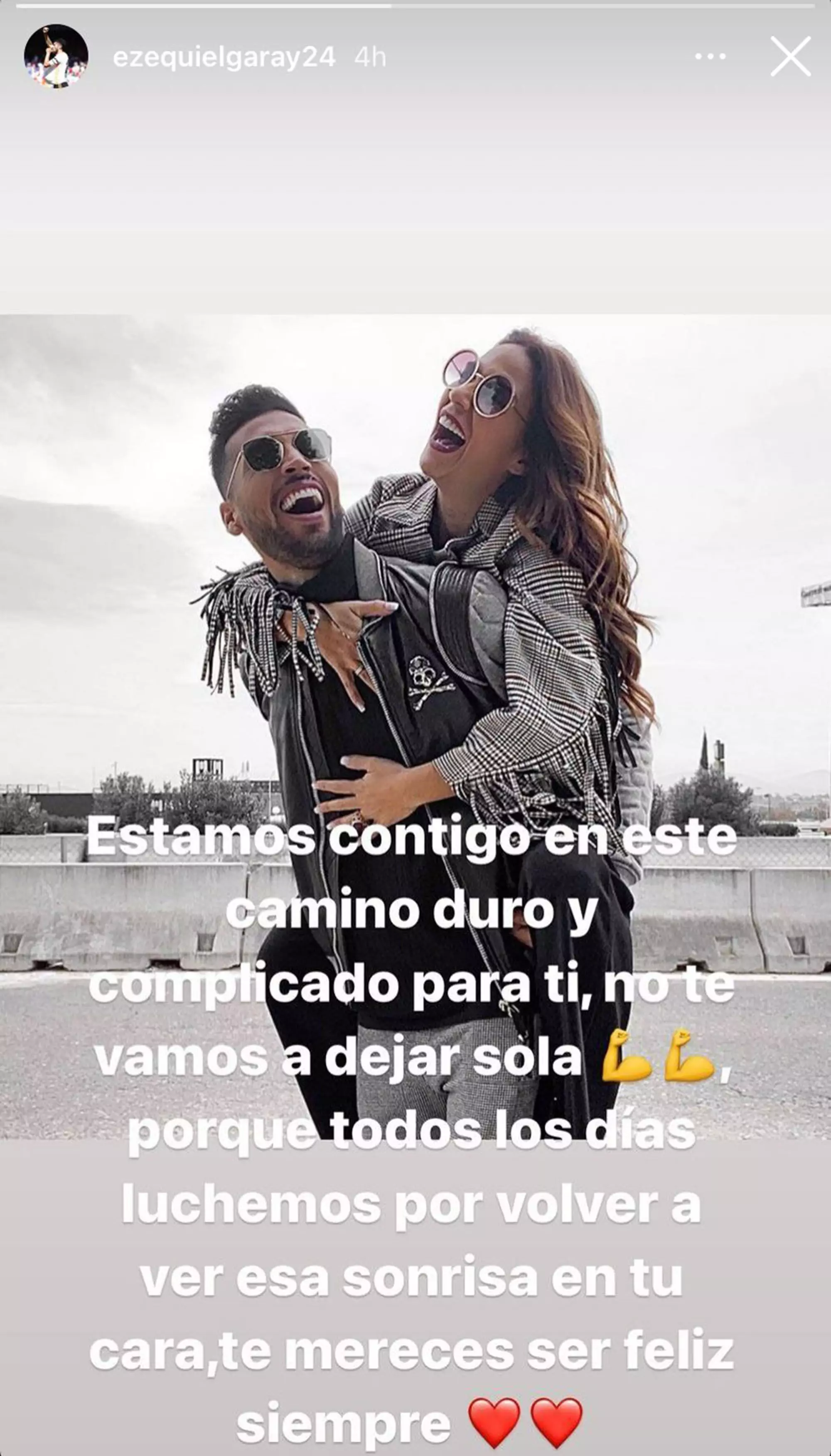 Ezequiel Garay partage un message de soutien à son ex, Tamara Gorro