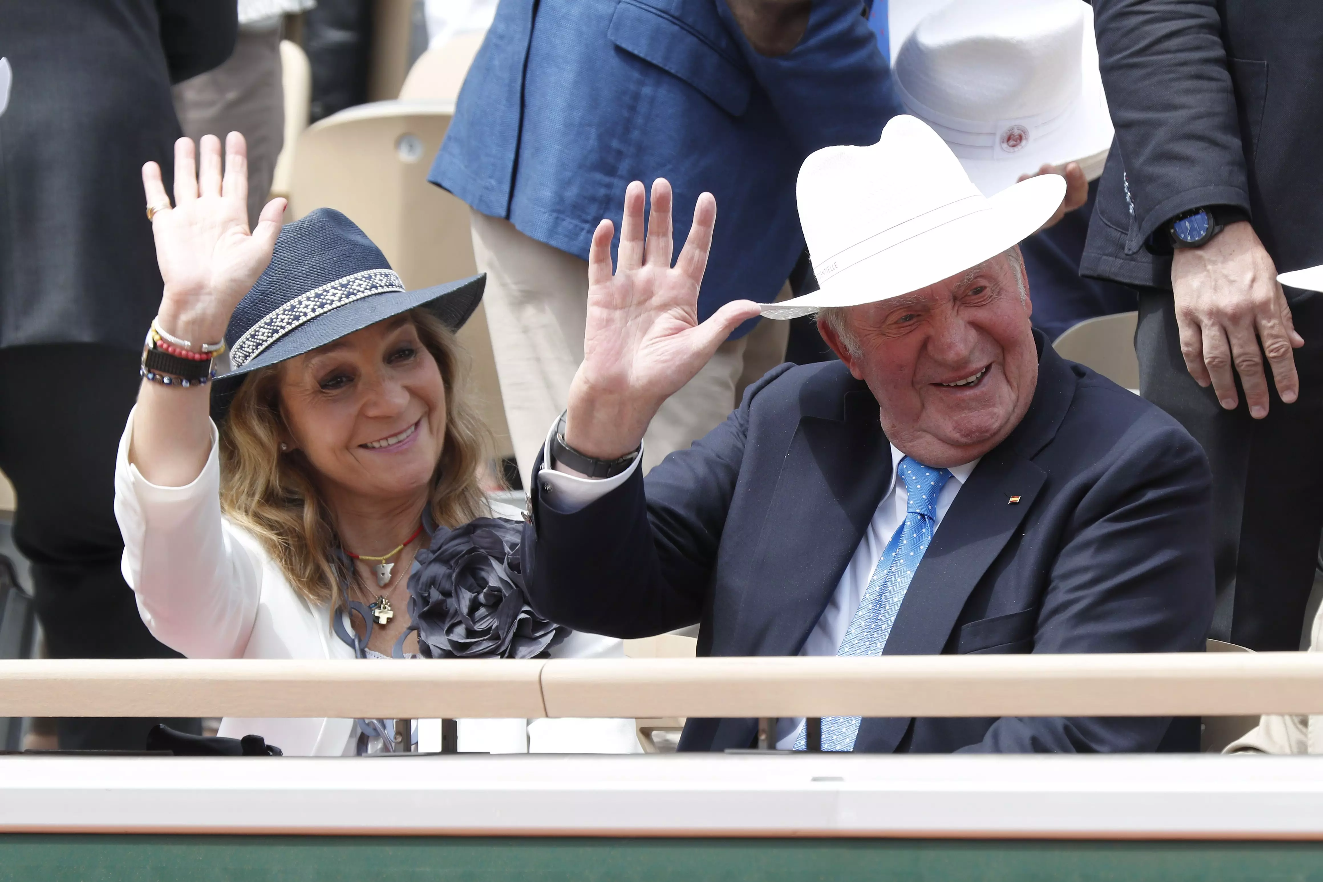 King Juan Carlos I and the Infanta Elena