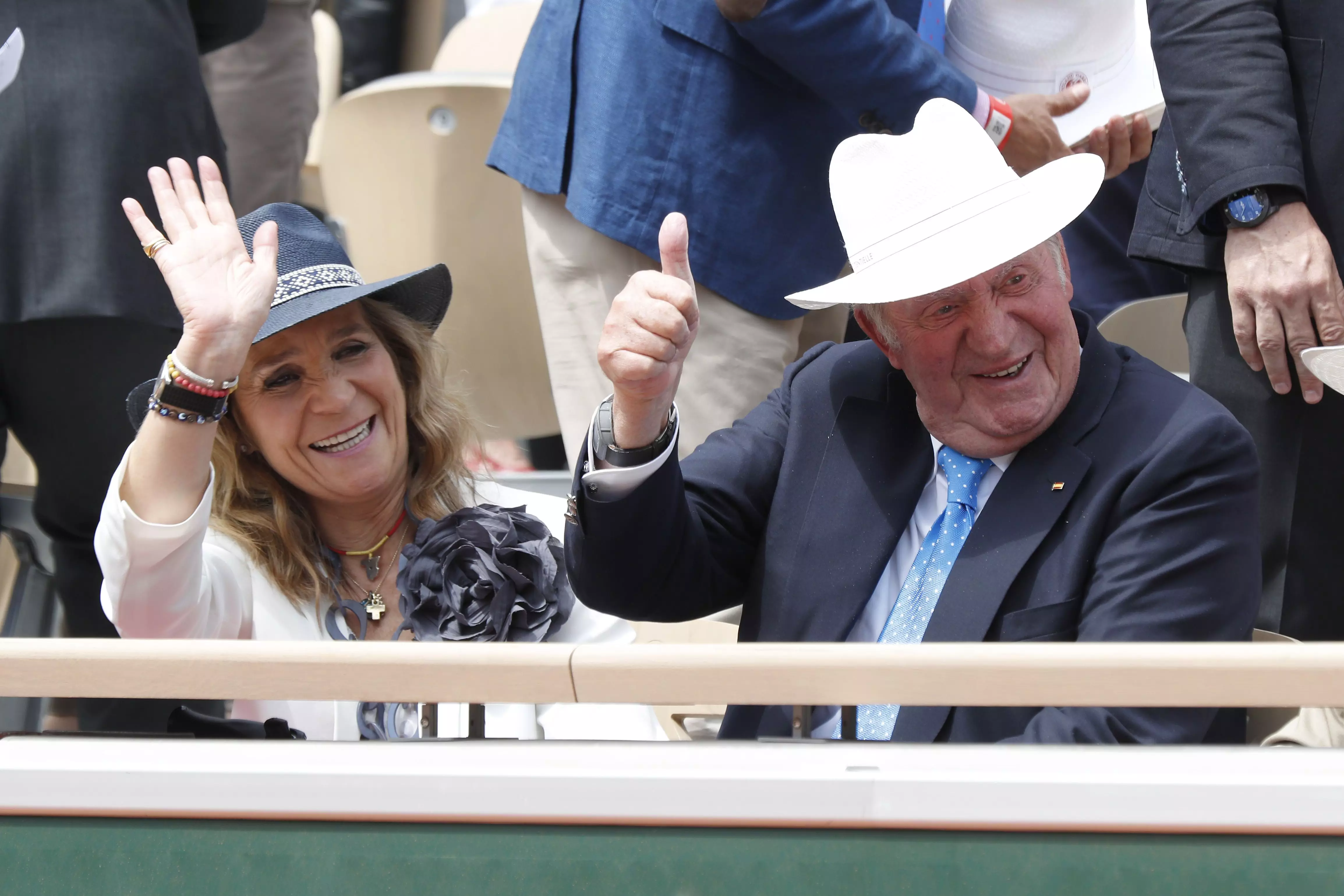 King Juan Carlos and the Infanta Elena, King Juan Carlos and the Infanta Elena tennis, Rafa Nadal