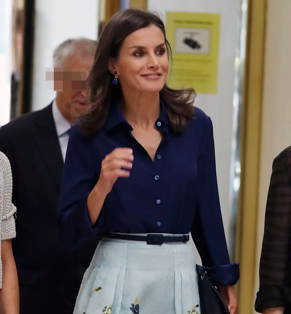 Look emblématique de la reine Letizia Carolina Herrera