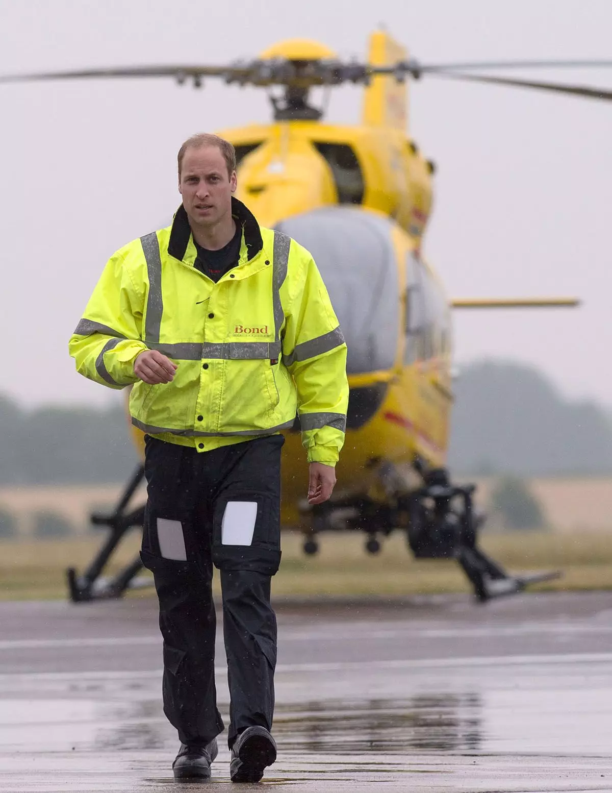 Guillermo during his work as an air ambulance pilot.