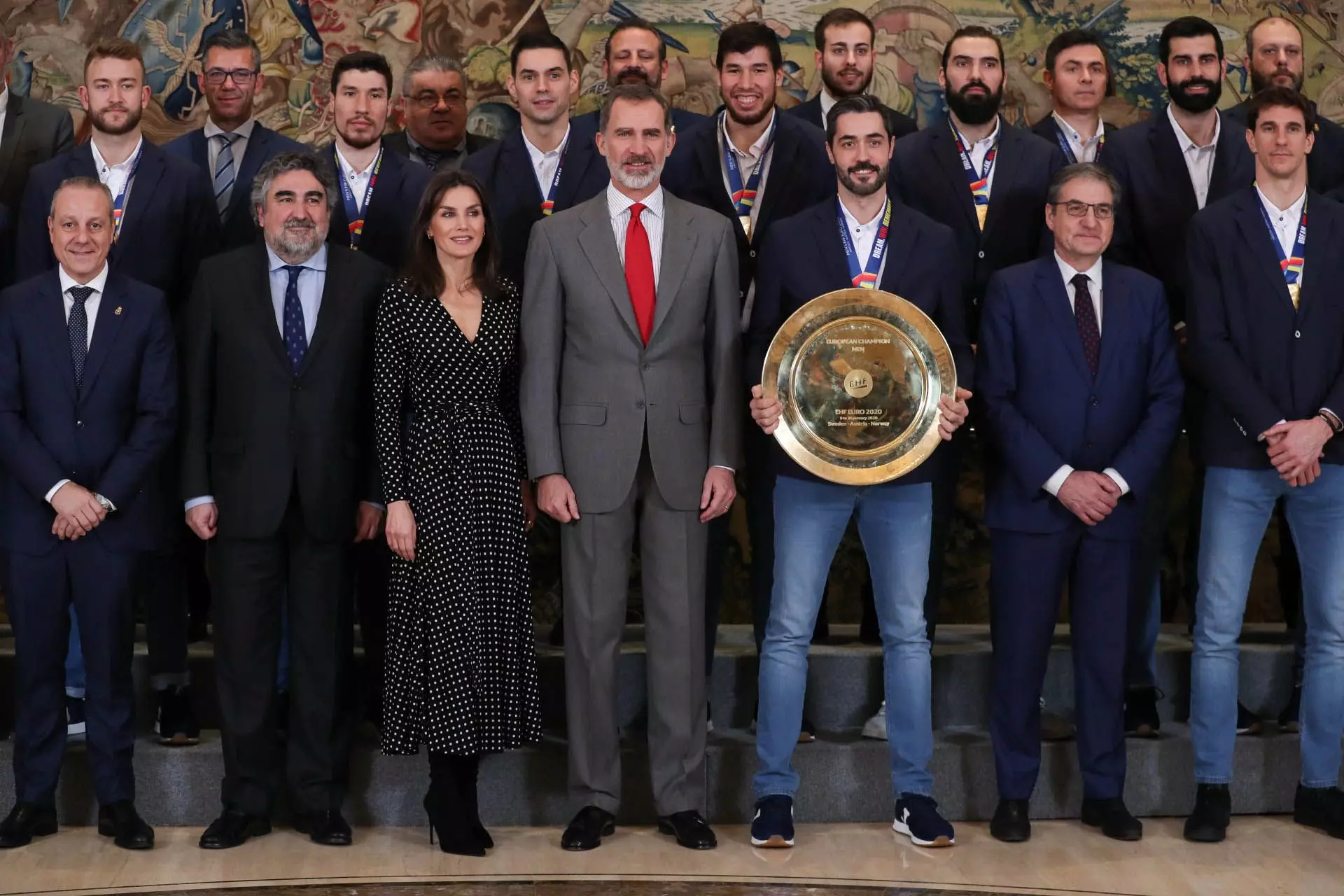 Felipe ma Letizia au polo lima