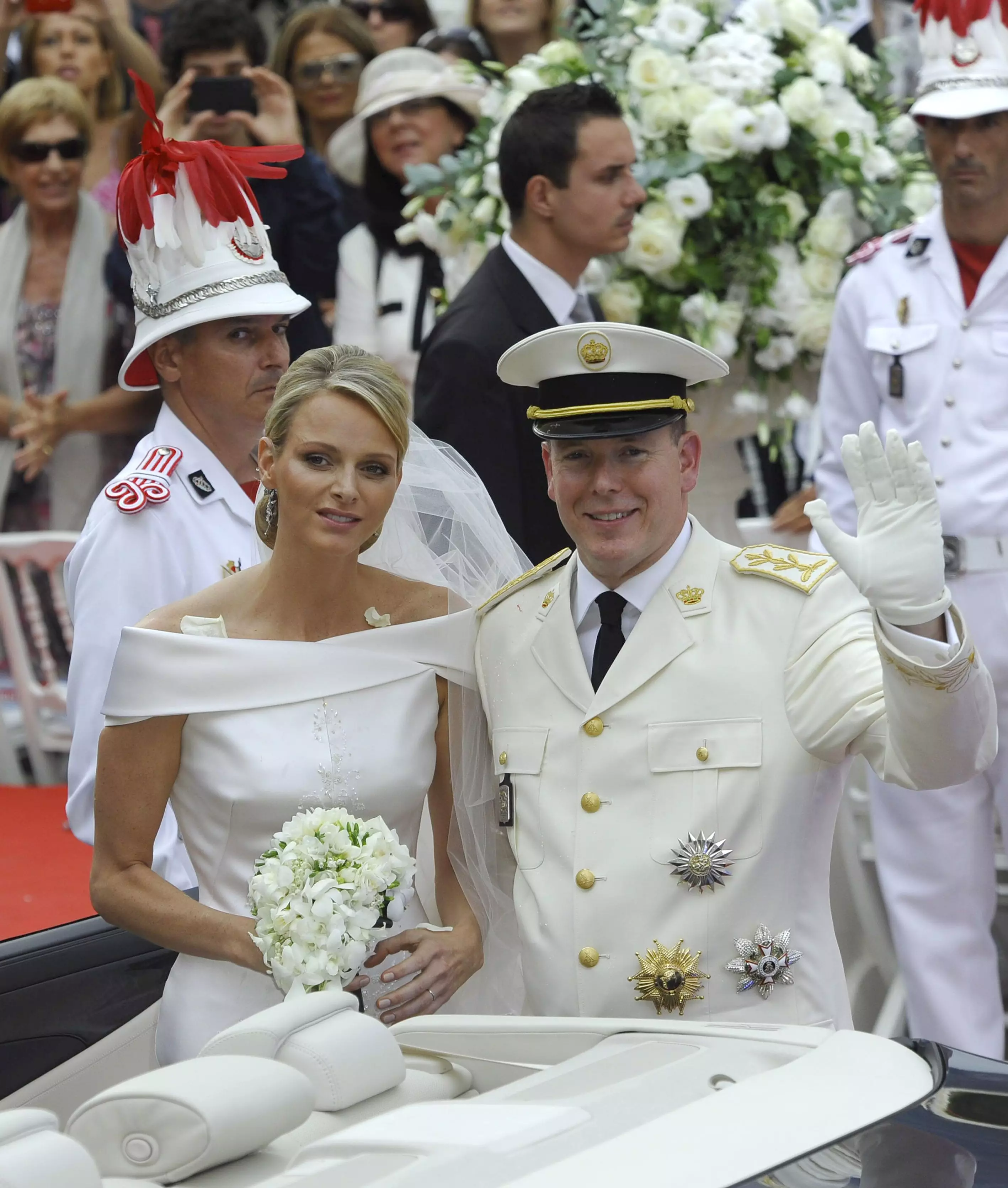 Albert és Monacói Charlene házassági évfordulója