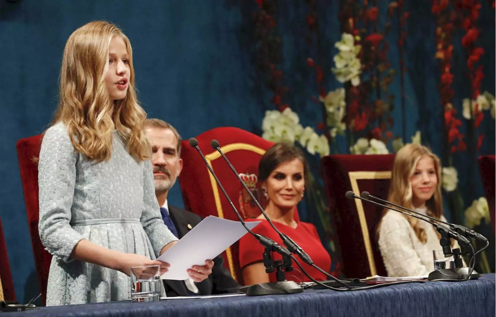 Leonor ที่งานประกาศรางวัล Princess of Asturias