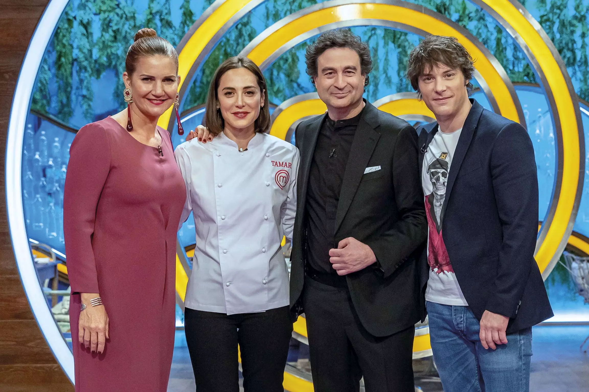 Tamara Falcó ak MasterChef Jedi: Samantha Vallejo Nágera, Pepe Rodríguez ak Jordi Cruz