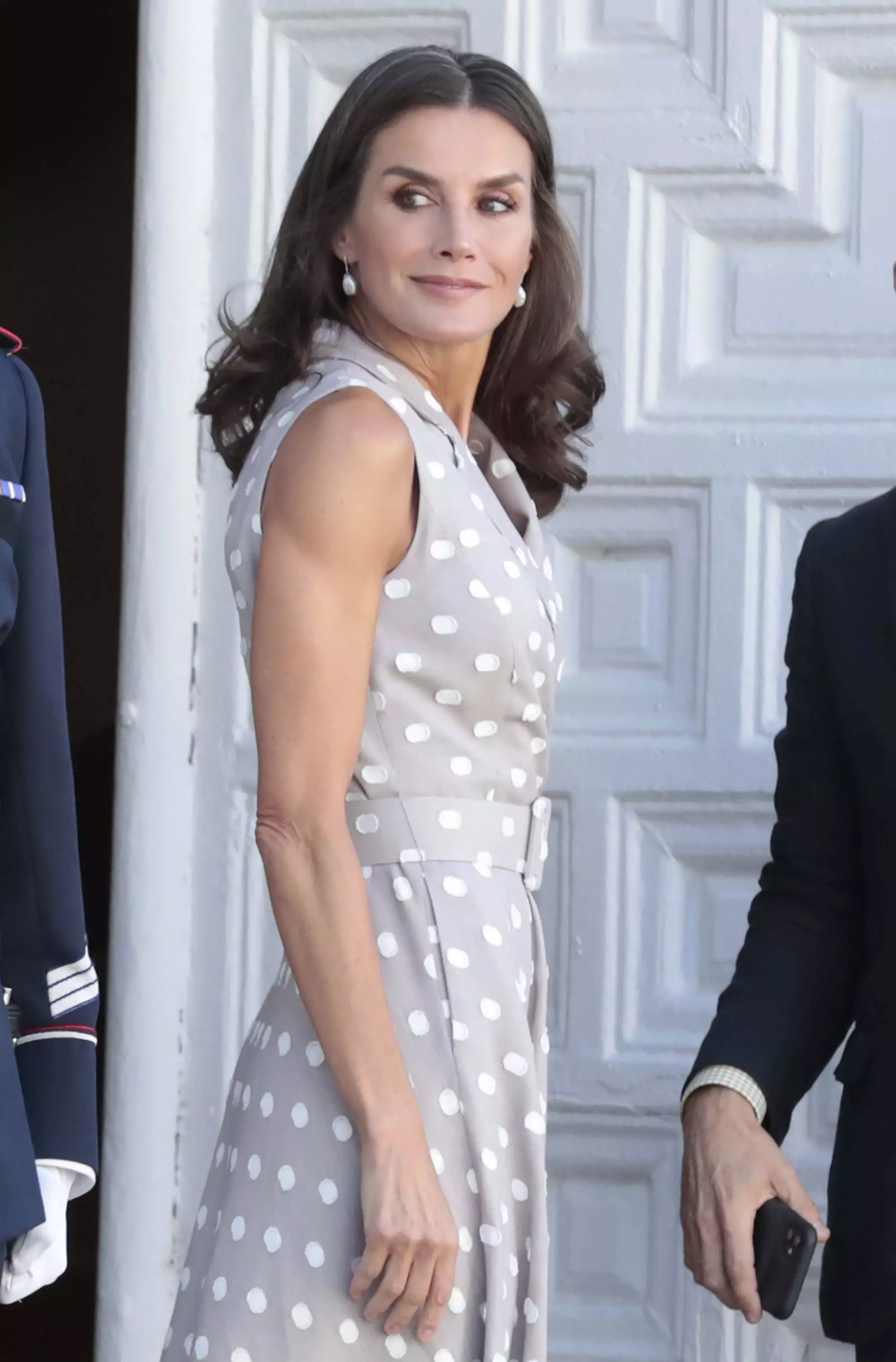 queen letizia and first ladies visit the royal palace of granja de sant ildefons in segovia 29 june 2022