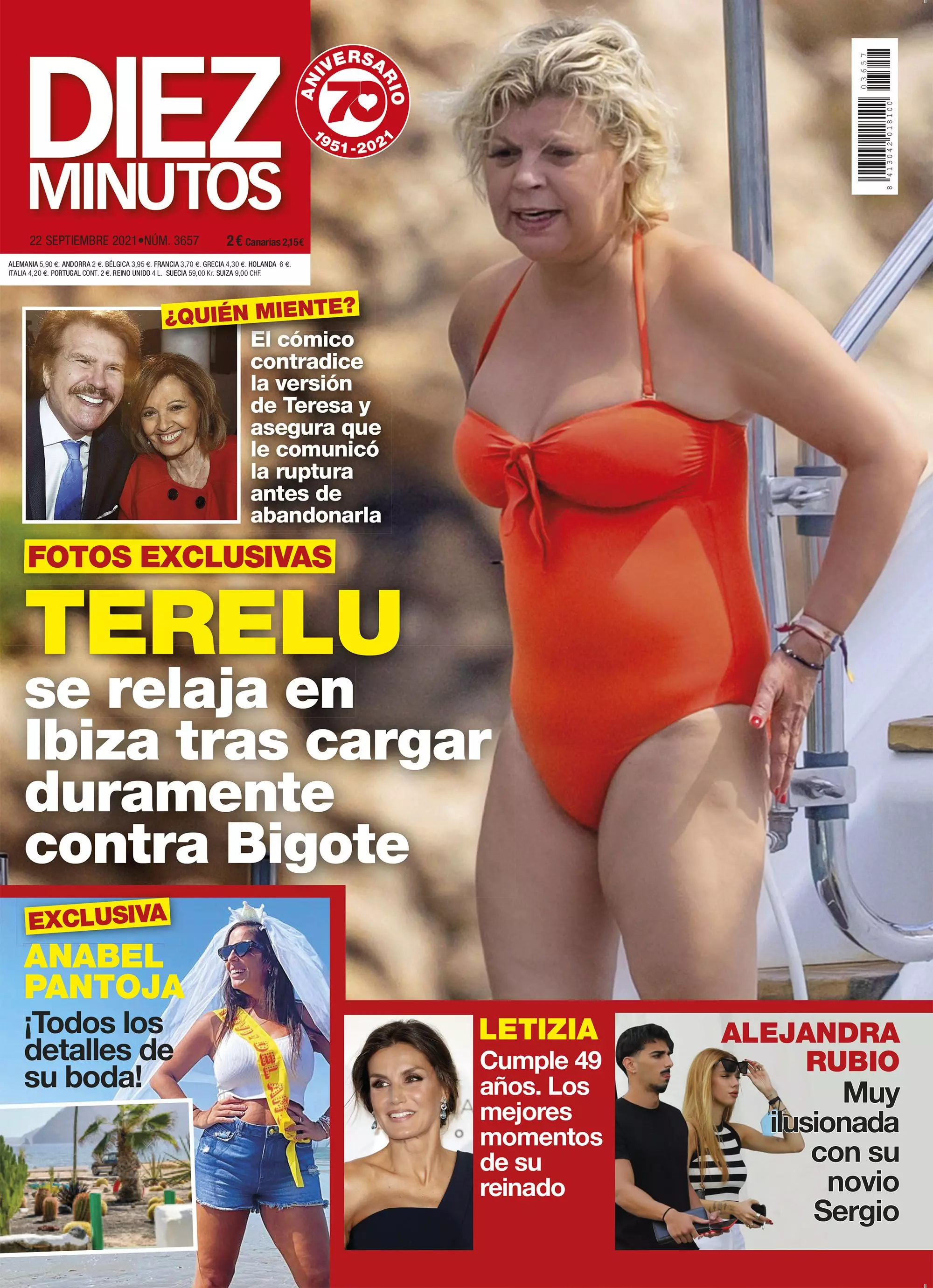 Teresa Campos ၏သမီးသည် Ibiza ရှိအငြင်းပွားမှုများနှင့် Anabel Pantoja ၏မင်္ဂလာပွဲနှင့် Alejandra Rubio ၏ရည်းစားအသစ်၏အသေးစိတ်အချက်အလက်များအားလုံးကိုဖြတ်တောက်ခဲ့သည်။