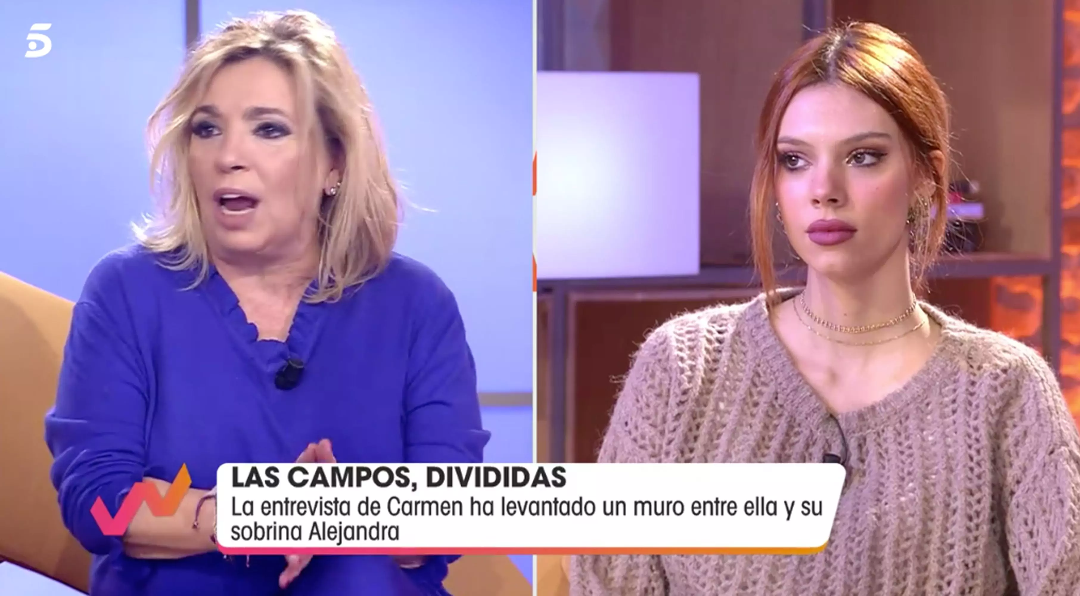 Alejandra Rubio konfronterer Carmen Borrego efter hendes kritik