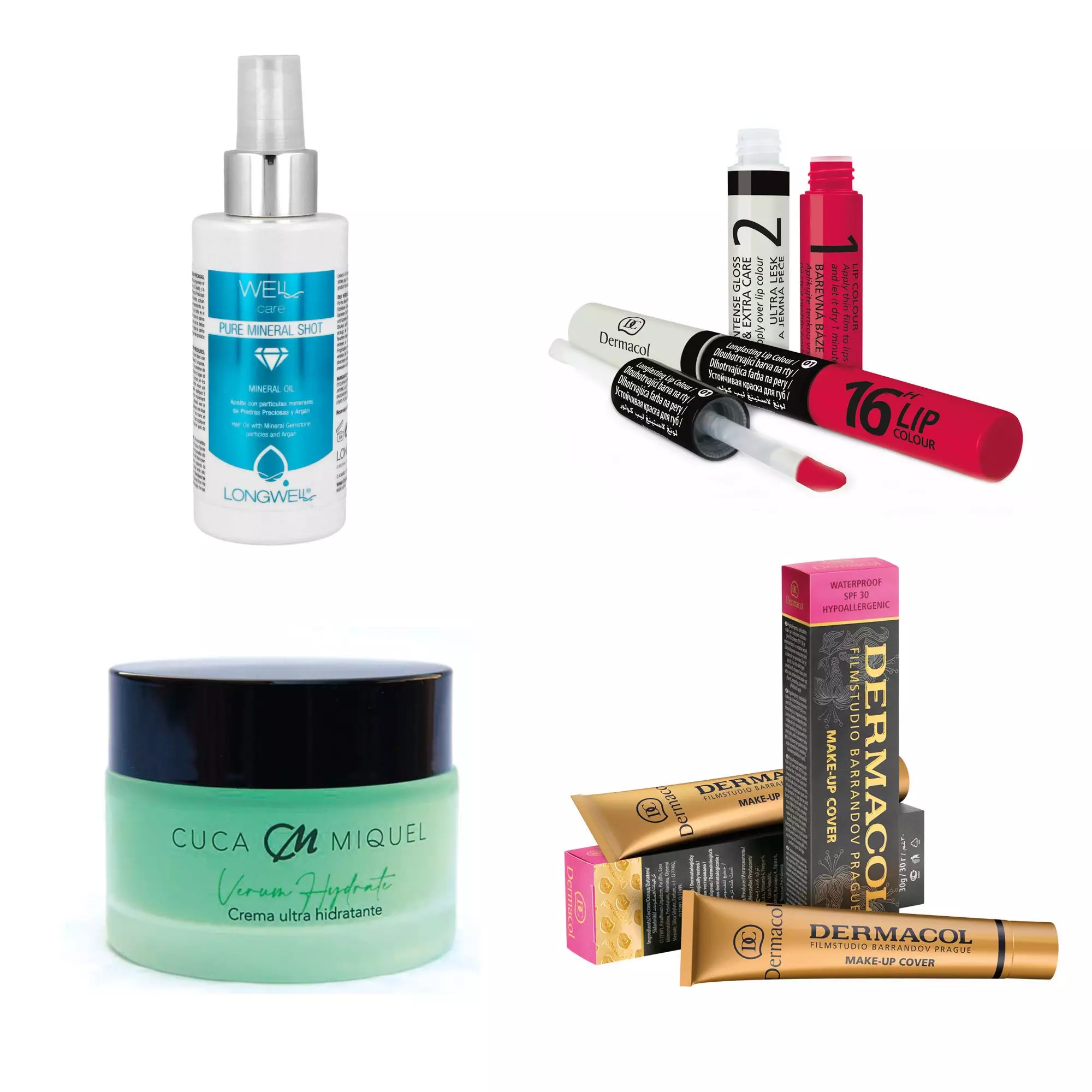 produits dermacol, cuca miquel et longwell