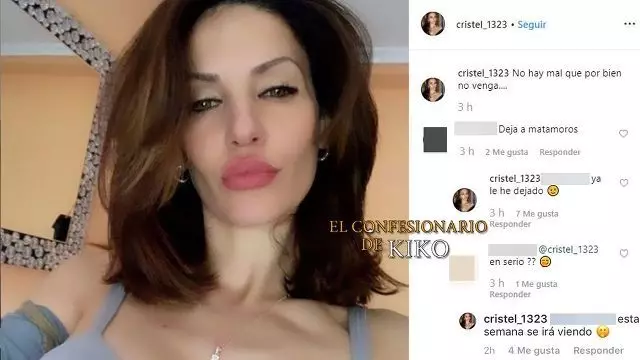 Кристина Пужол потвърди в Instagram раздялата си с Кико Матаморос