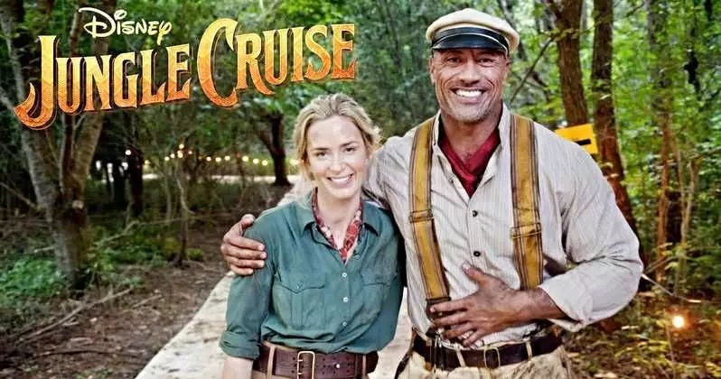 Emily Blunt et le rocher lors d'une croisière dans la jungle