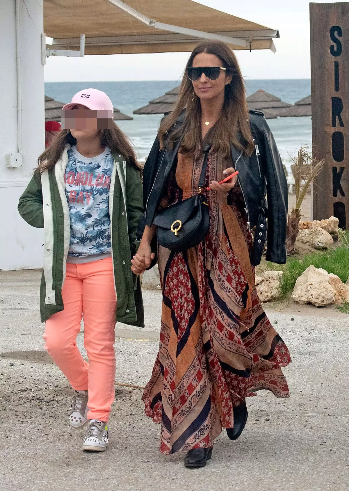 Paula Echevarría and her daughter Daniella in Marbella