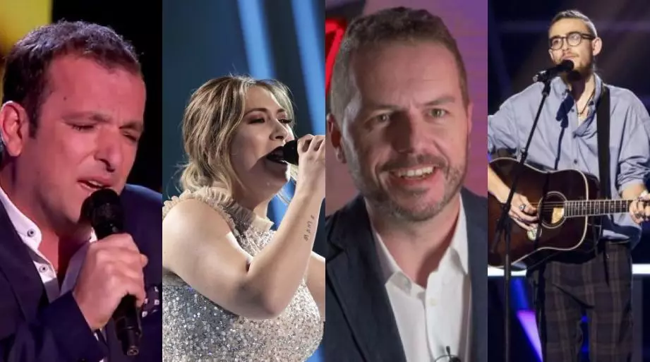 Javi Moya, María, Angel e Andrés, finalistas de La Voz