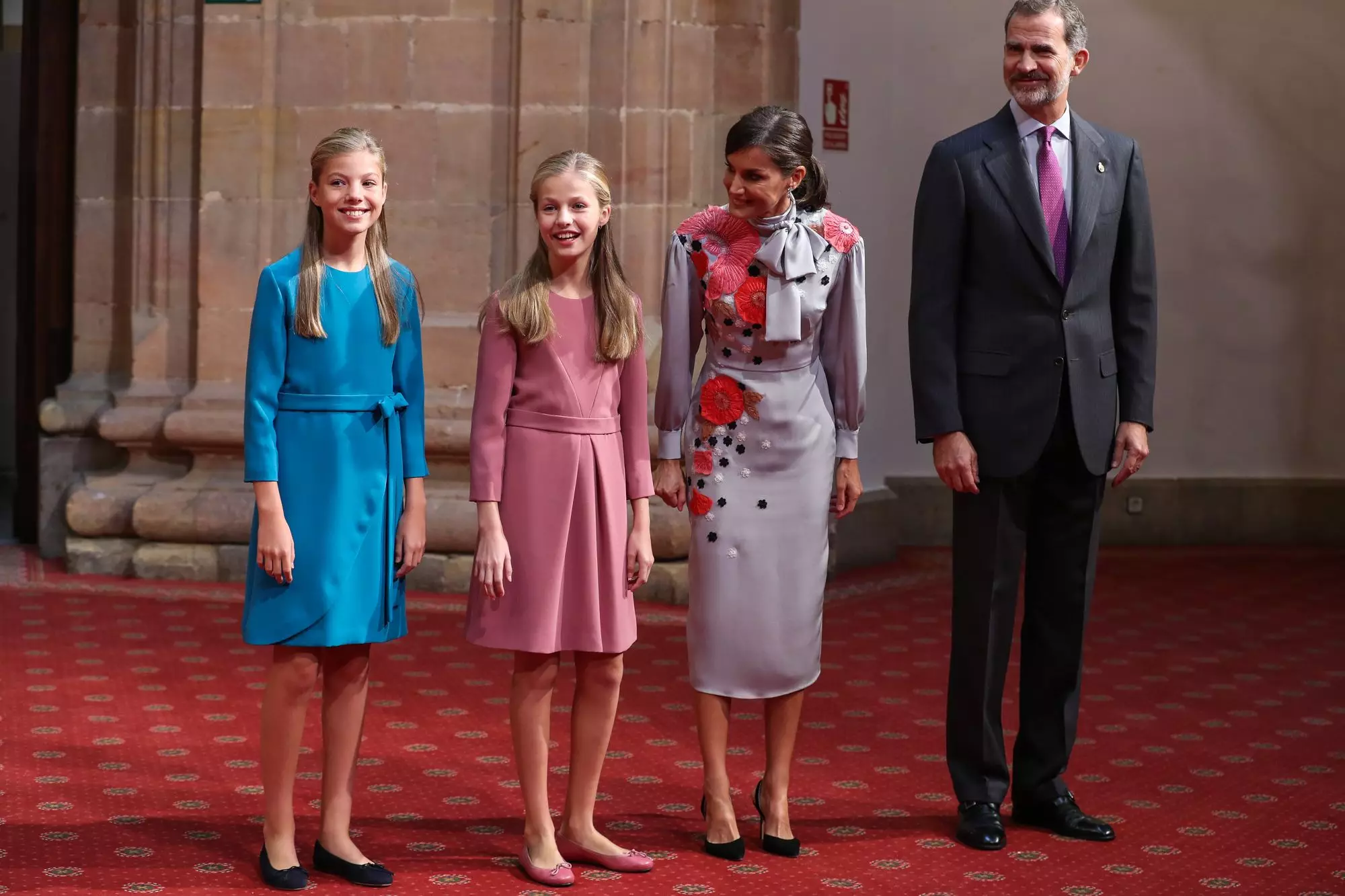 doña sofia, princess leonor, queen letizia, kings of spain, leonor and sofia, letizia audience oviedo