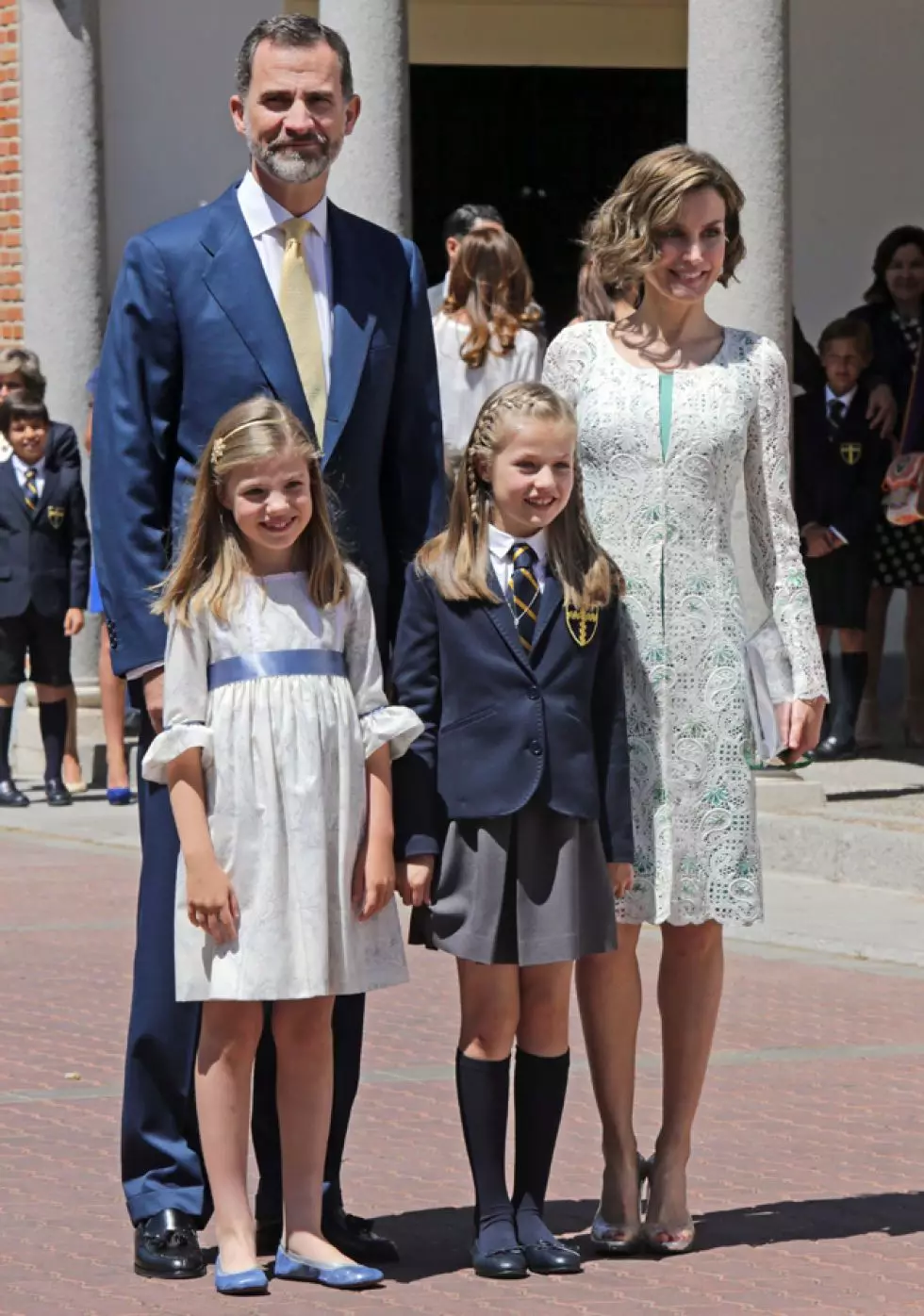 Leonor, the day of her first communion