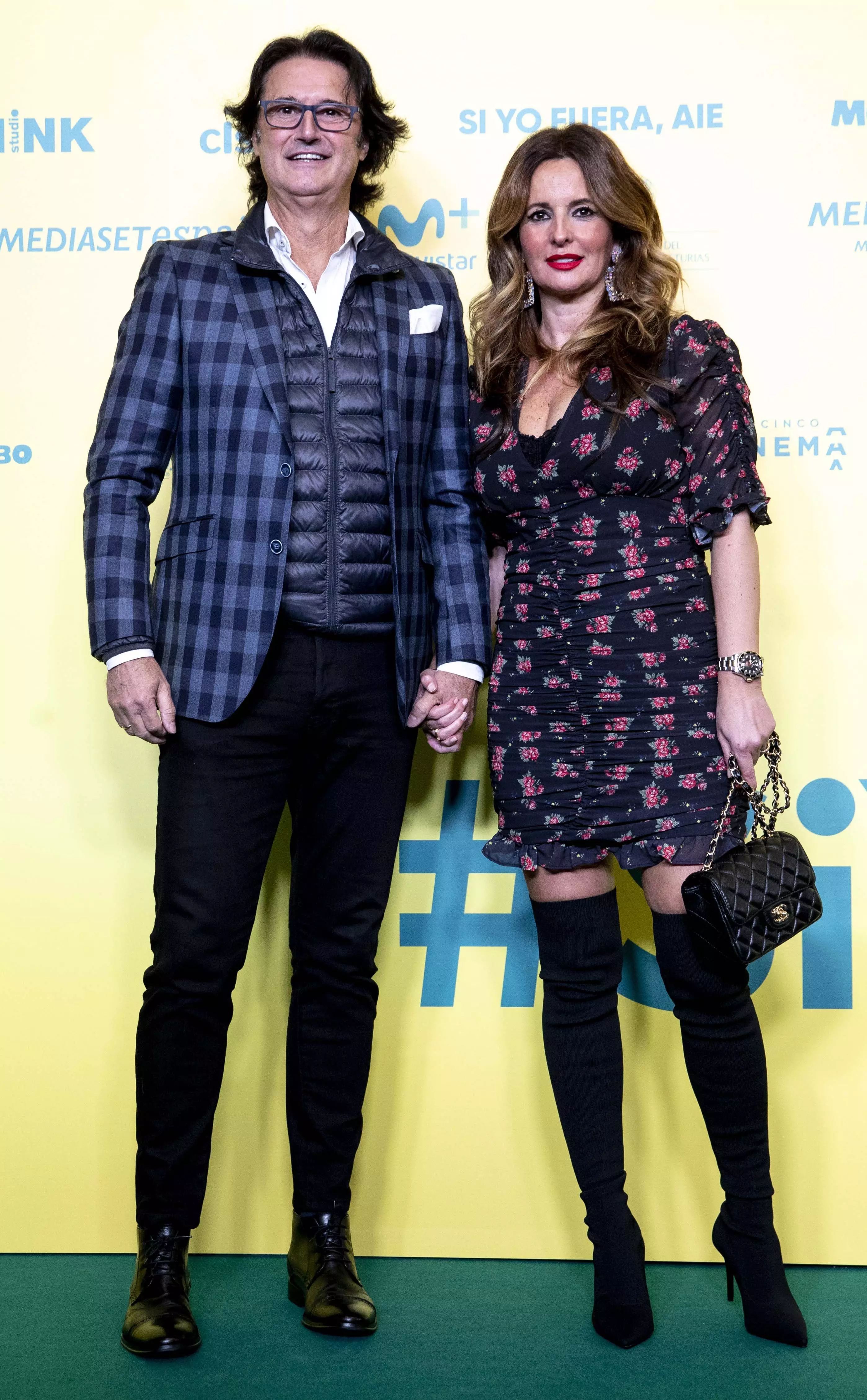 Javier Castillo Poty and his wife Isabel Navarro dress Paula Echevarría