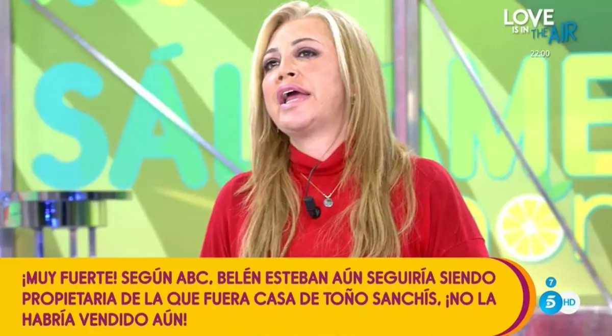 belen esteban clarifică probleme casa toño sanchís