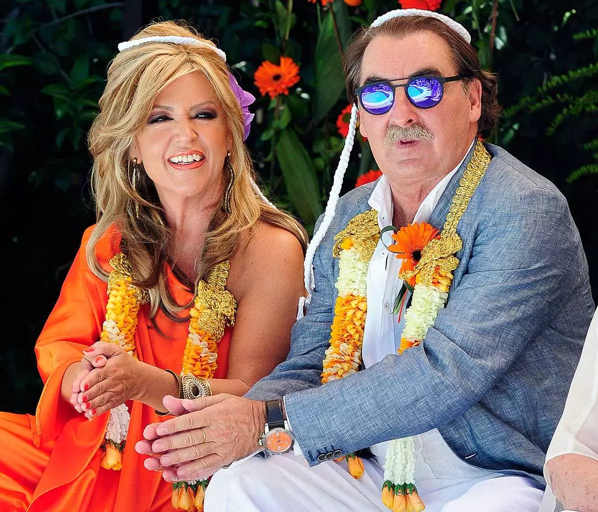 lydia lozano and her husband, charly, at their balinese wedding