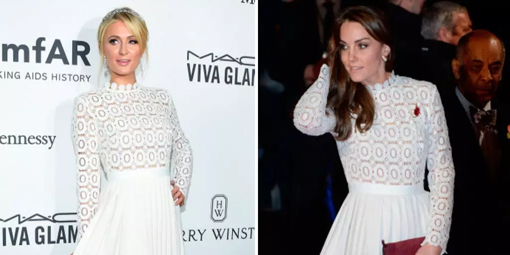 Coincidencia VIP: Kate Middleton e Paris Hilton apostan polo mesmo vestido