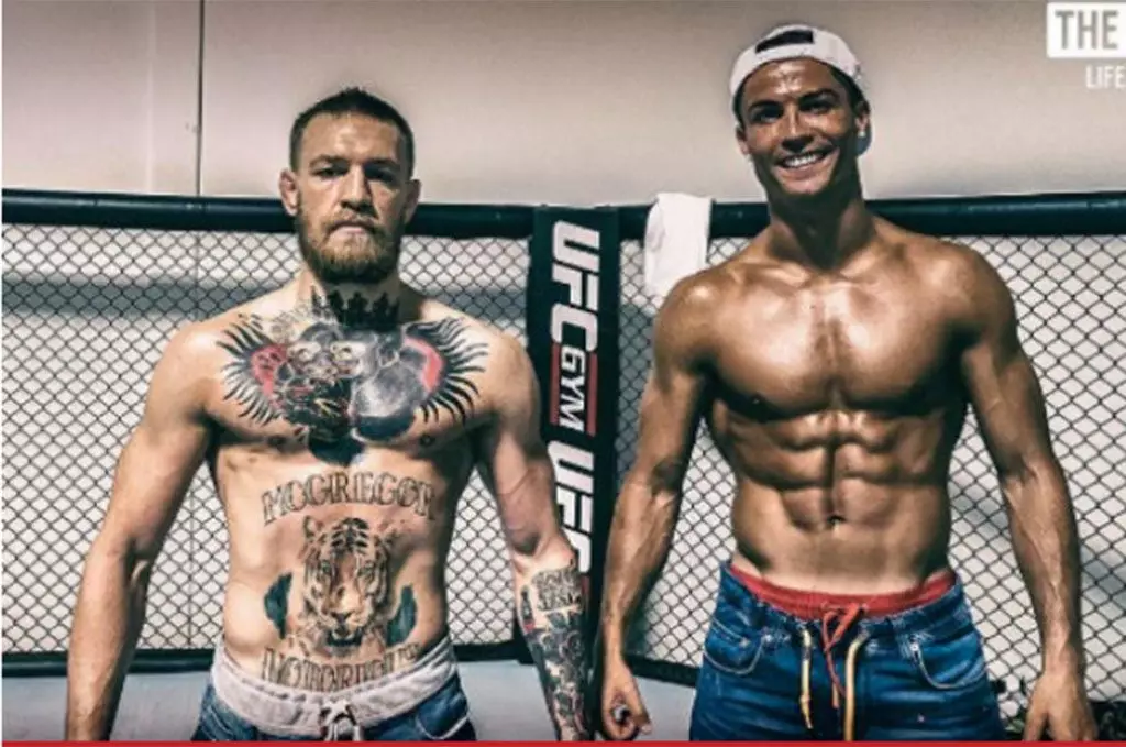 Cristiano Ronaldo'nun ateşli arkadaşı Conor McGregor