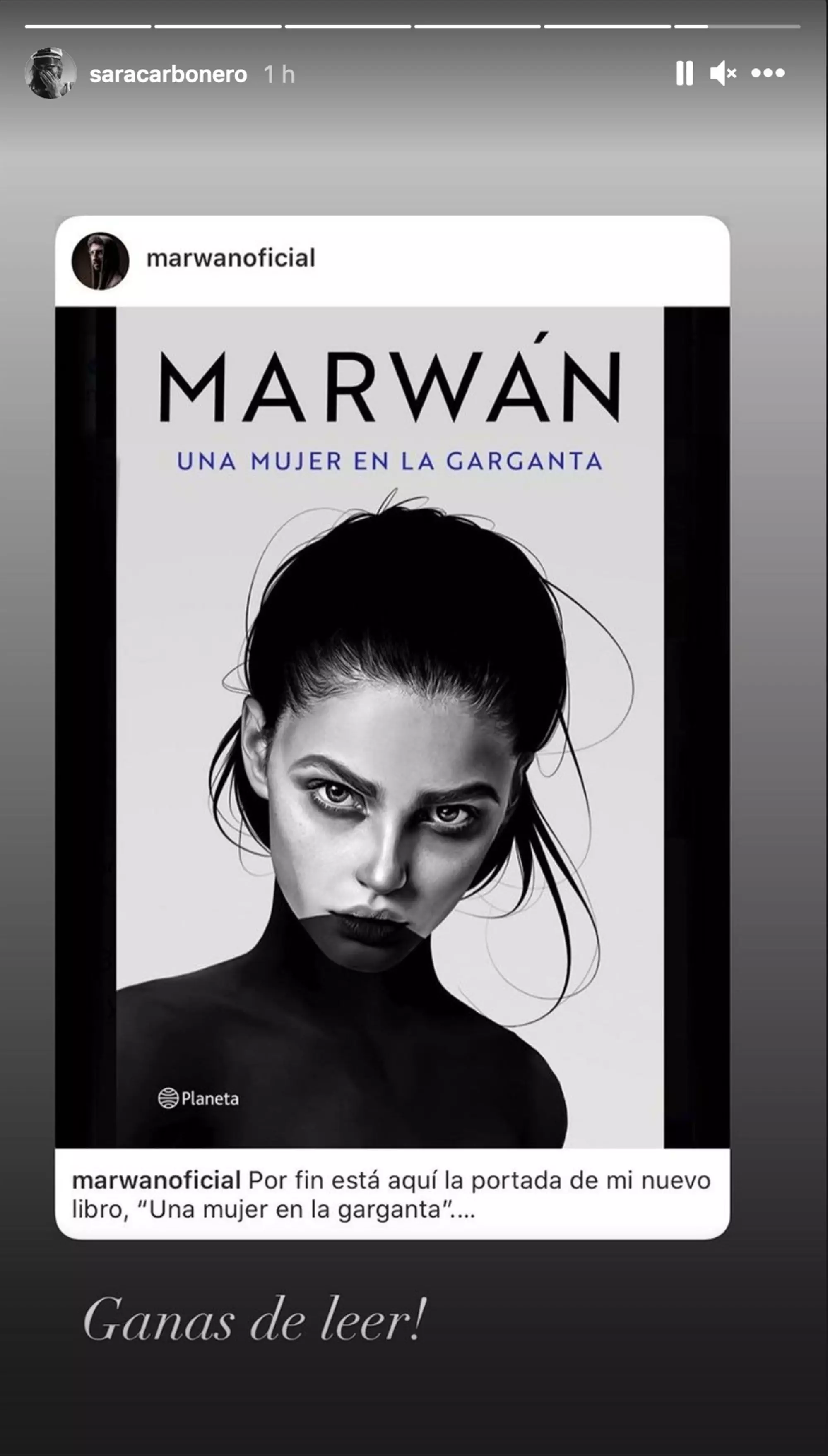 buku sara carbonero marwan