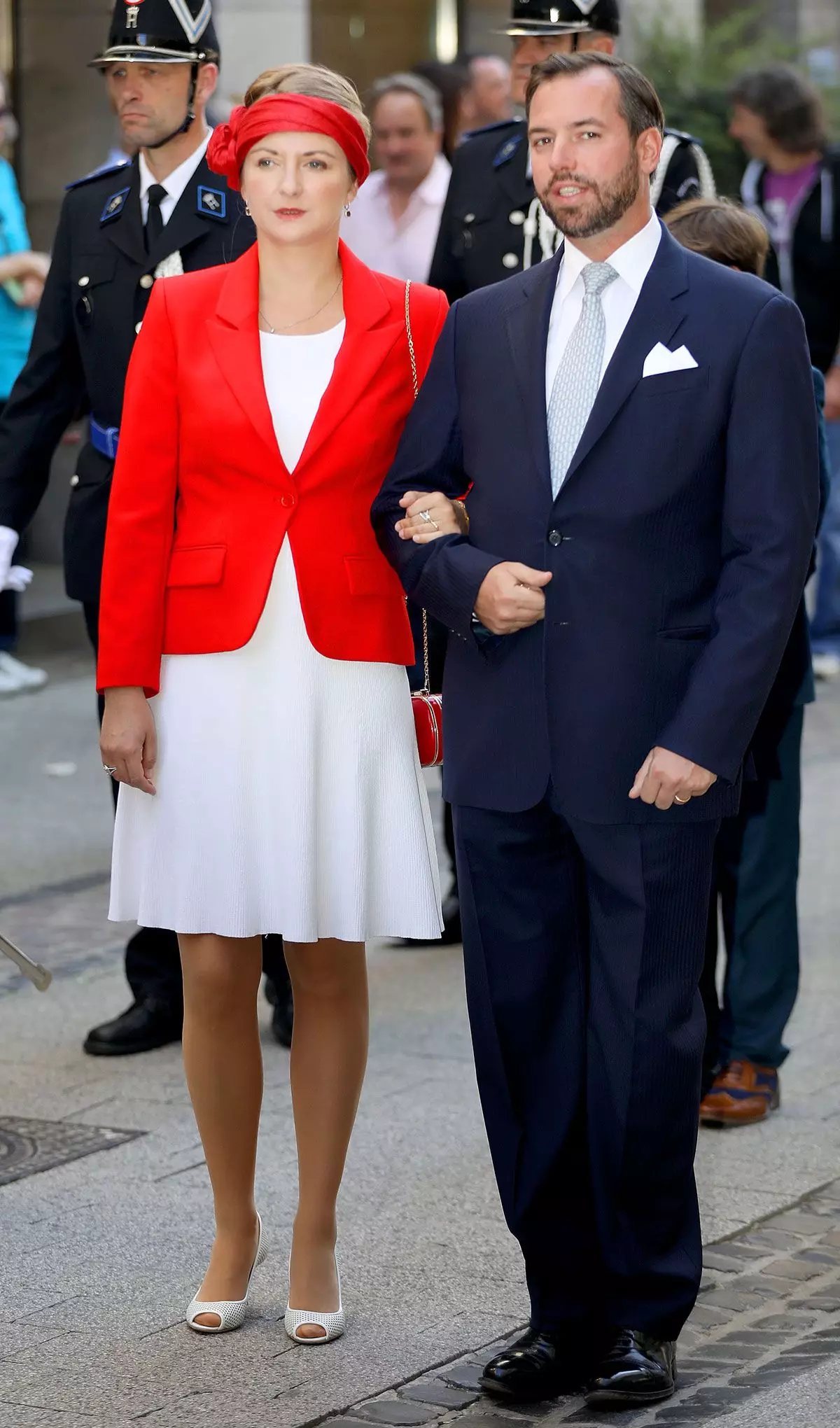 世袭的卢森堡大公和他的妻子，卢森堡的斯蒂芬妮