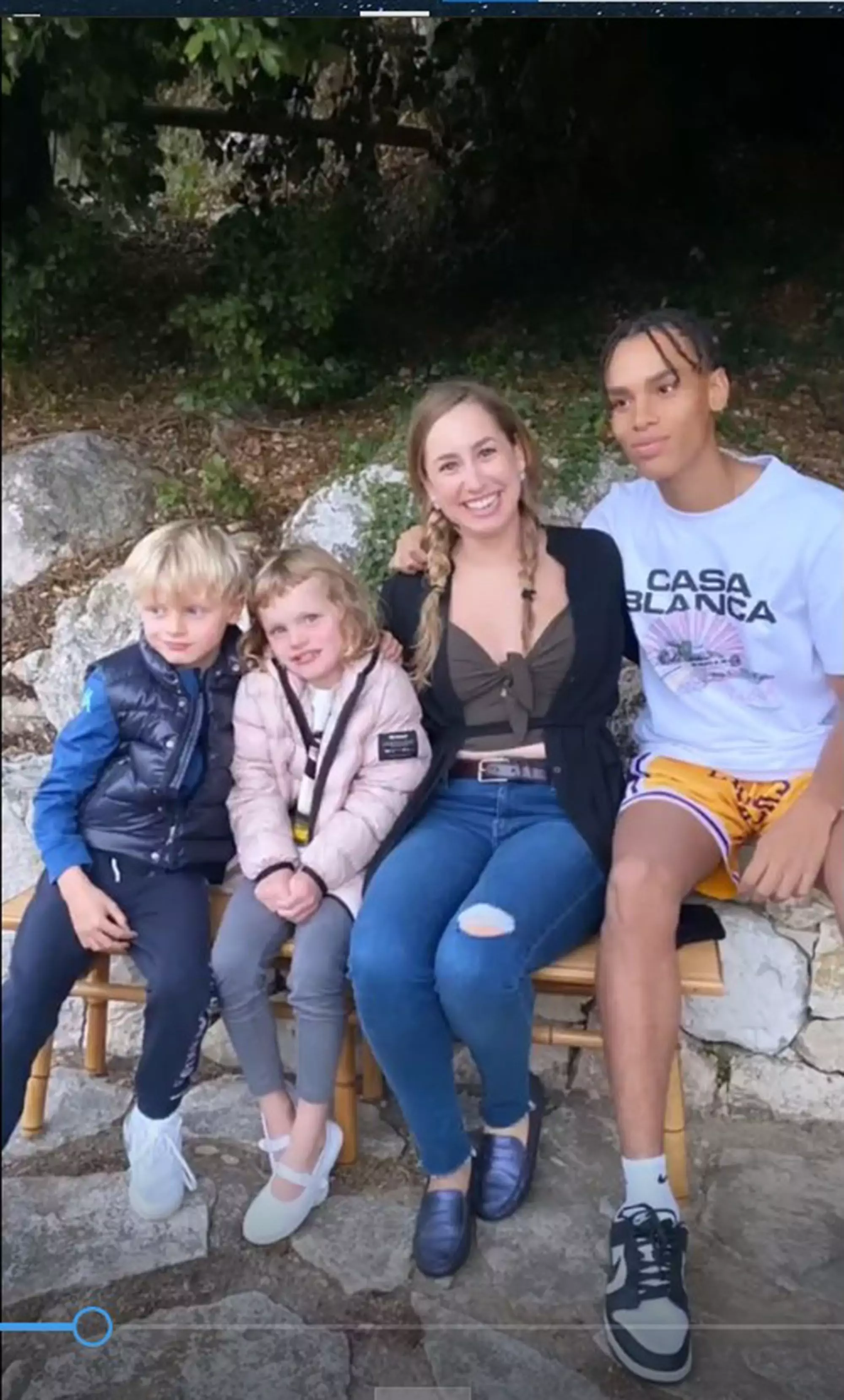 jacques, gabriella, jasmine grace dhe alexander, albert of monaco's katër fëmijët