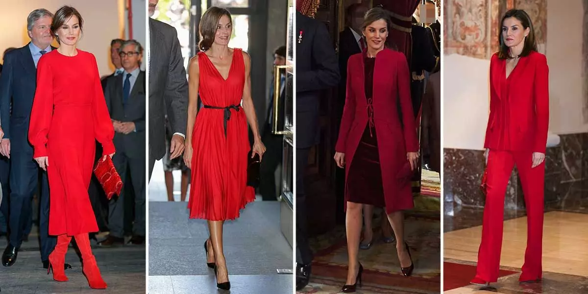 D'Kinnigin Letizia an hire roude Look am Joer 2018