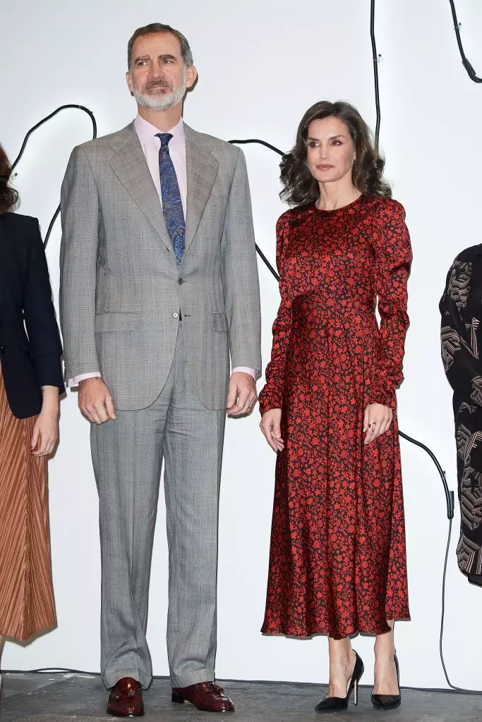 Kings Felipe och Letizia på ARCO 2020