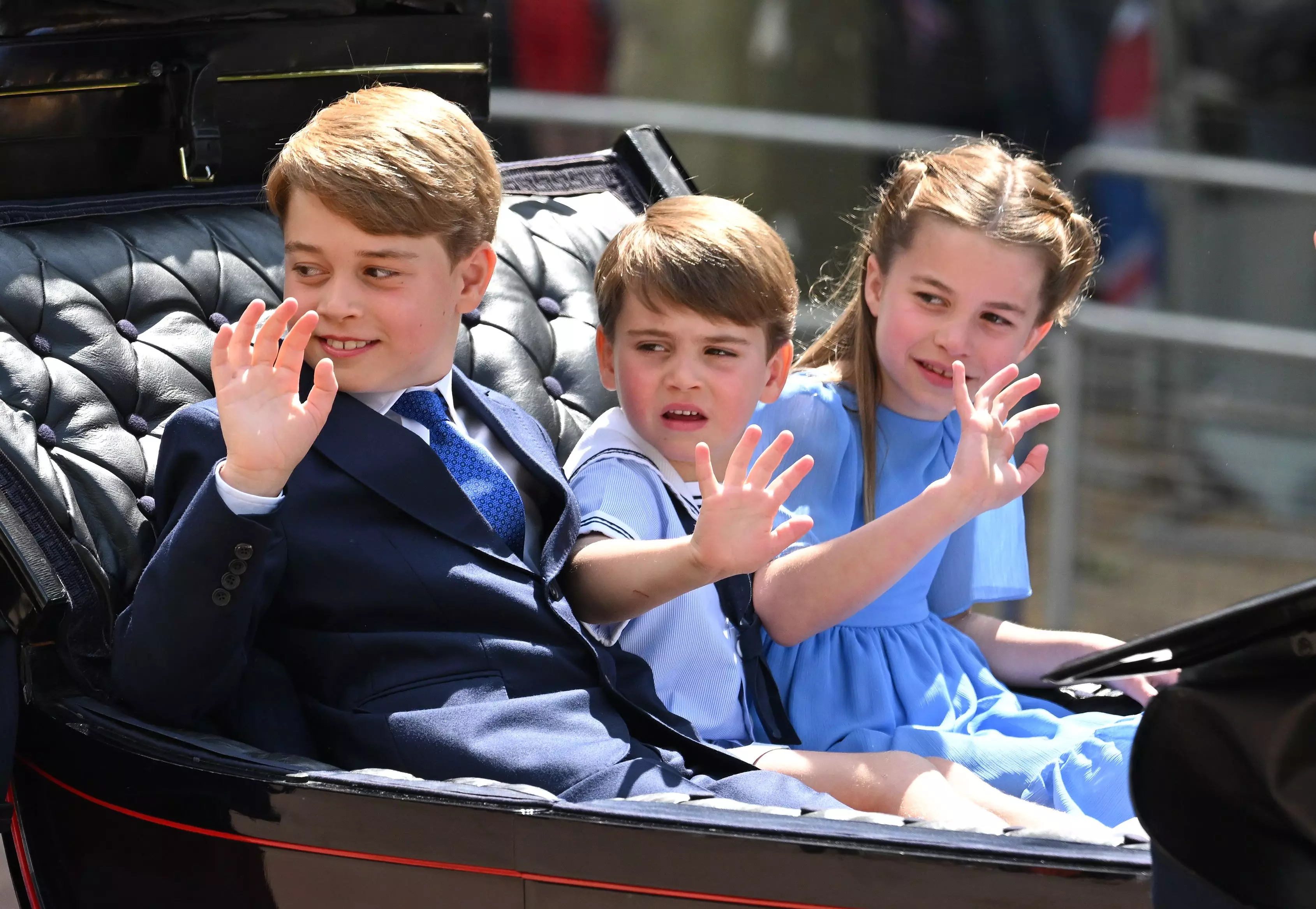 Георг, Шарлота і Людовік Англійскія, юбілей Лізаветы II