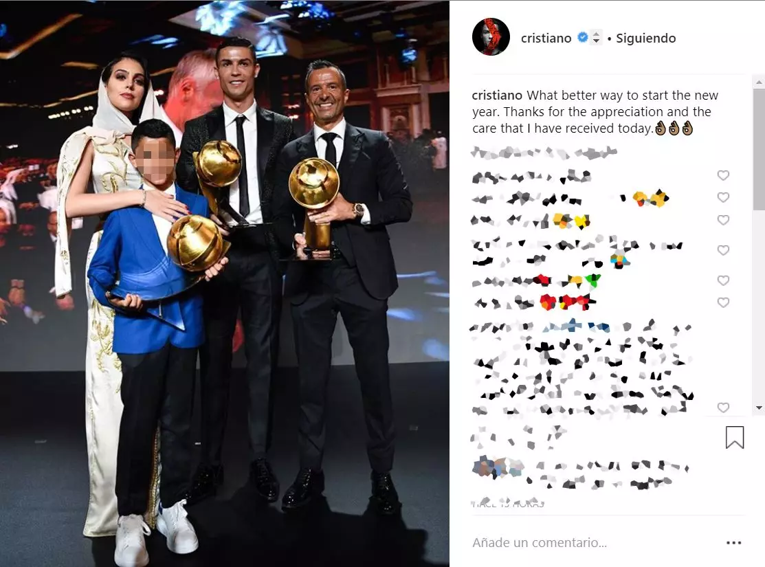 Cristiano Ronaldo a Georgina Rodriguez