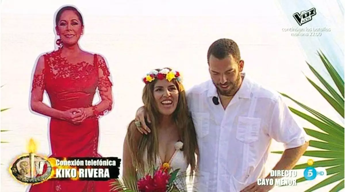 Chabelita Alberto Isla casament a 'Supervivientes' davant foto Isabel Pantoja