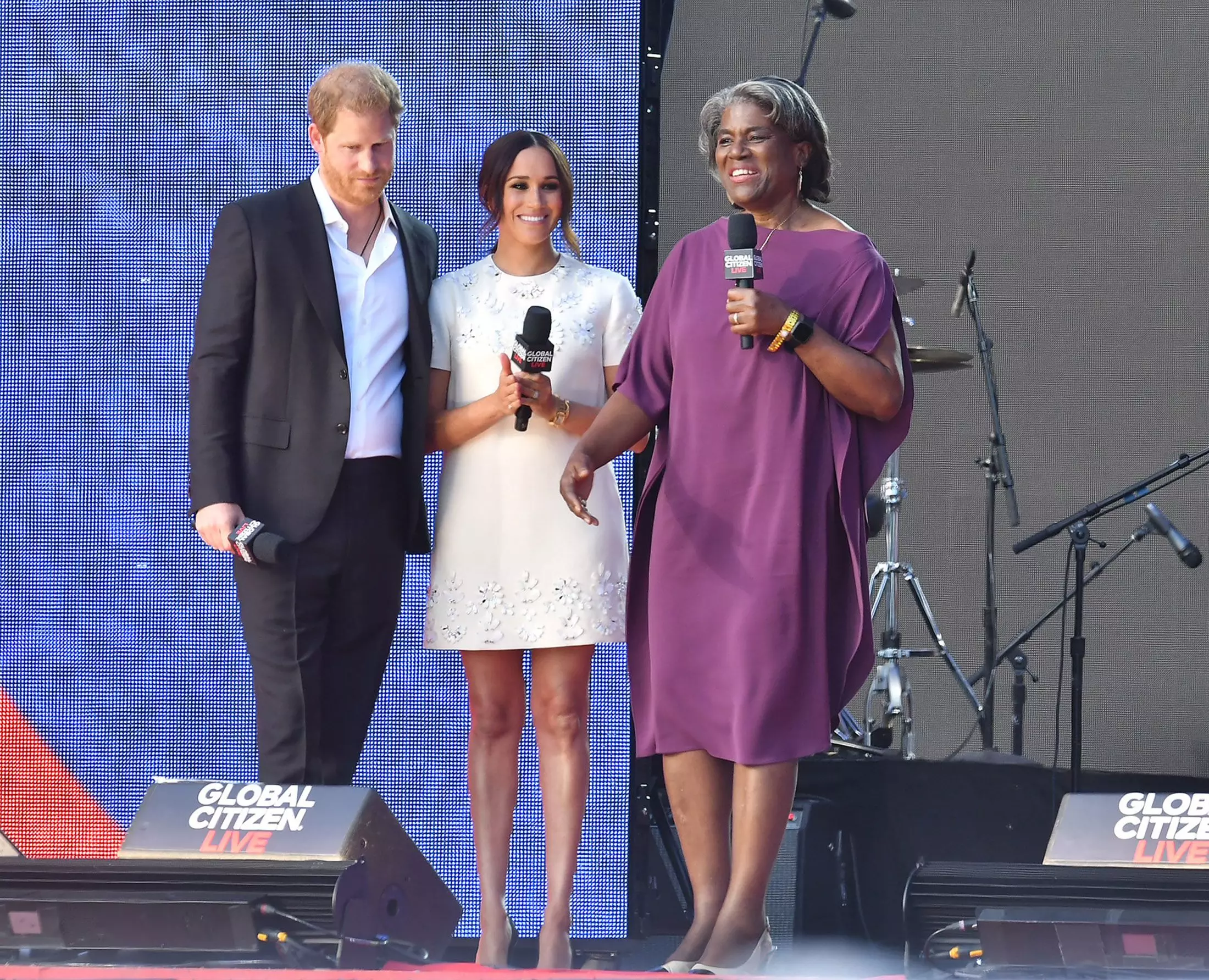 Prince Harry and Meghan Markle at Global Citizen Live in New York