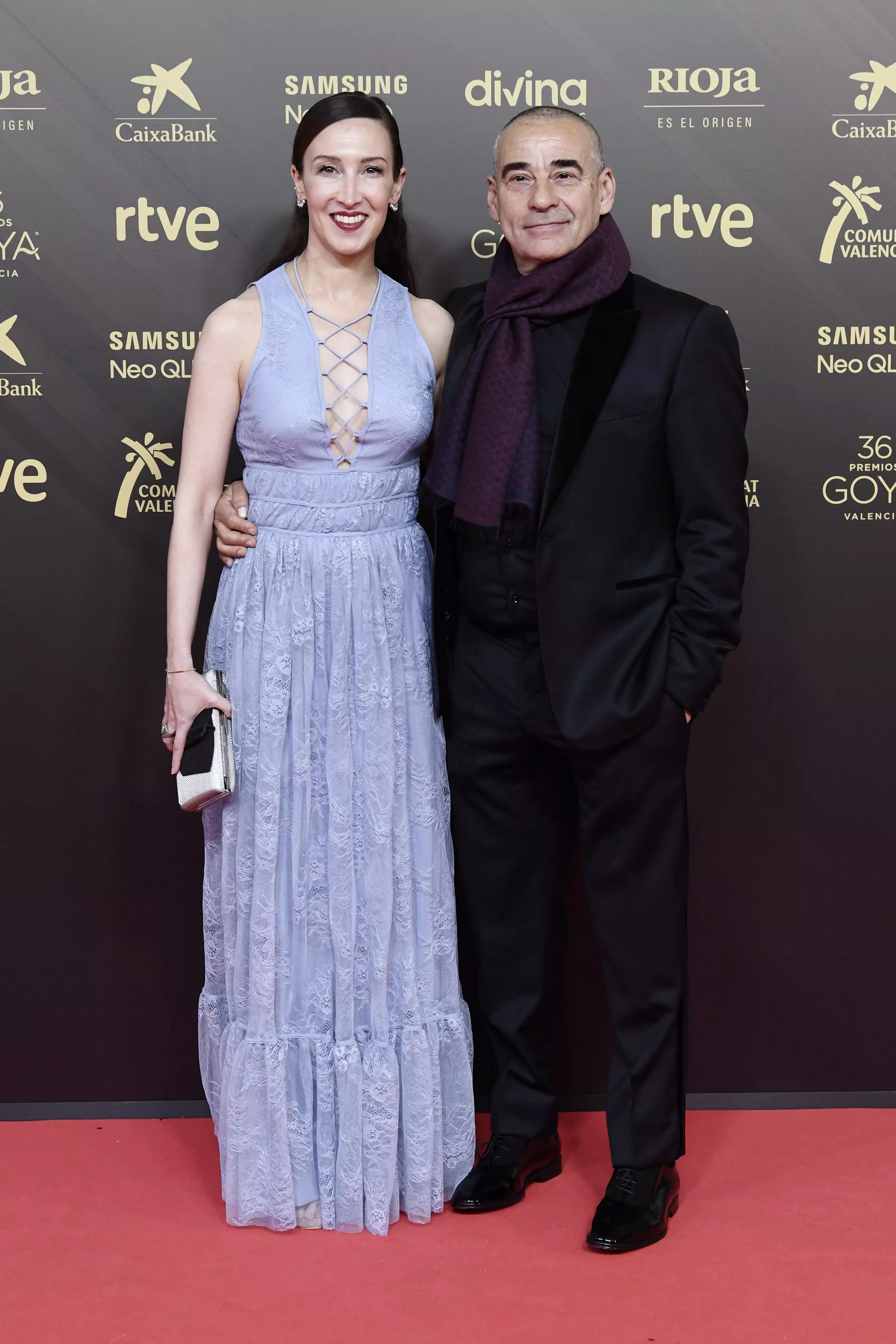 eduard fernández และ ainhoa aldanondo ที่ goya Awards 2022